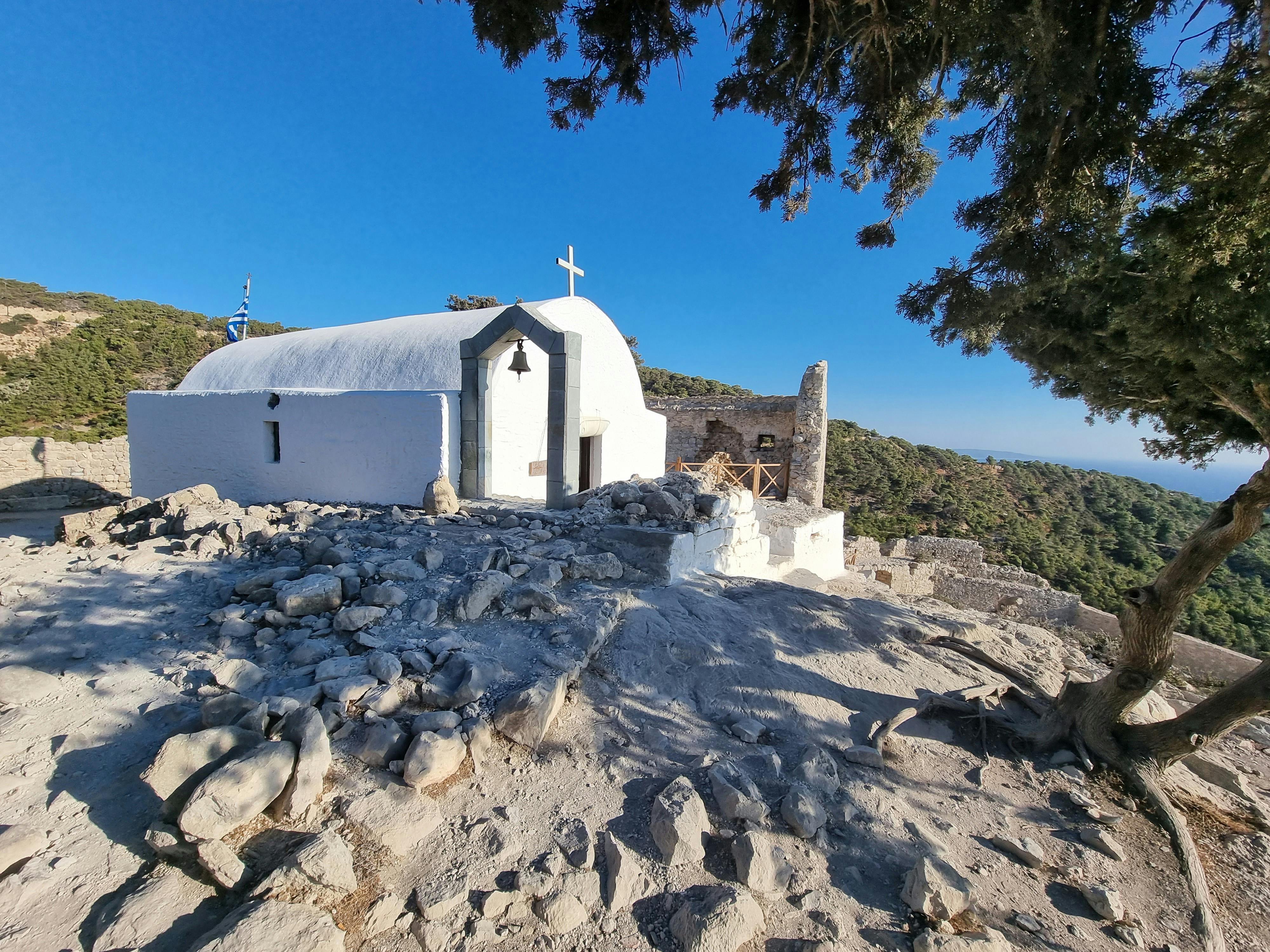 White Concrete Church on a Mountain · Free Stock Photo