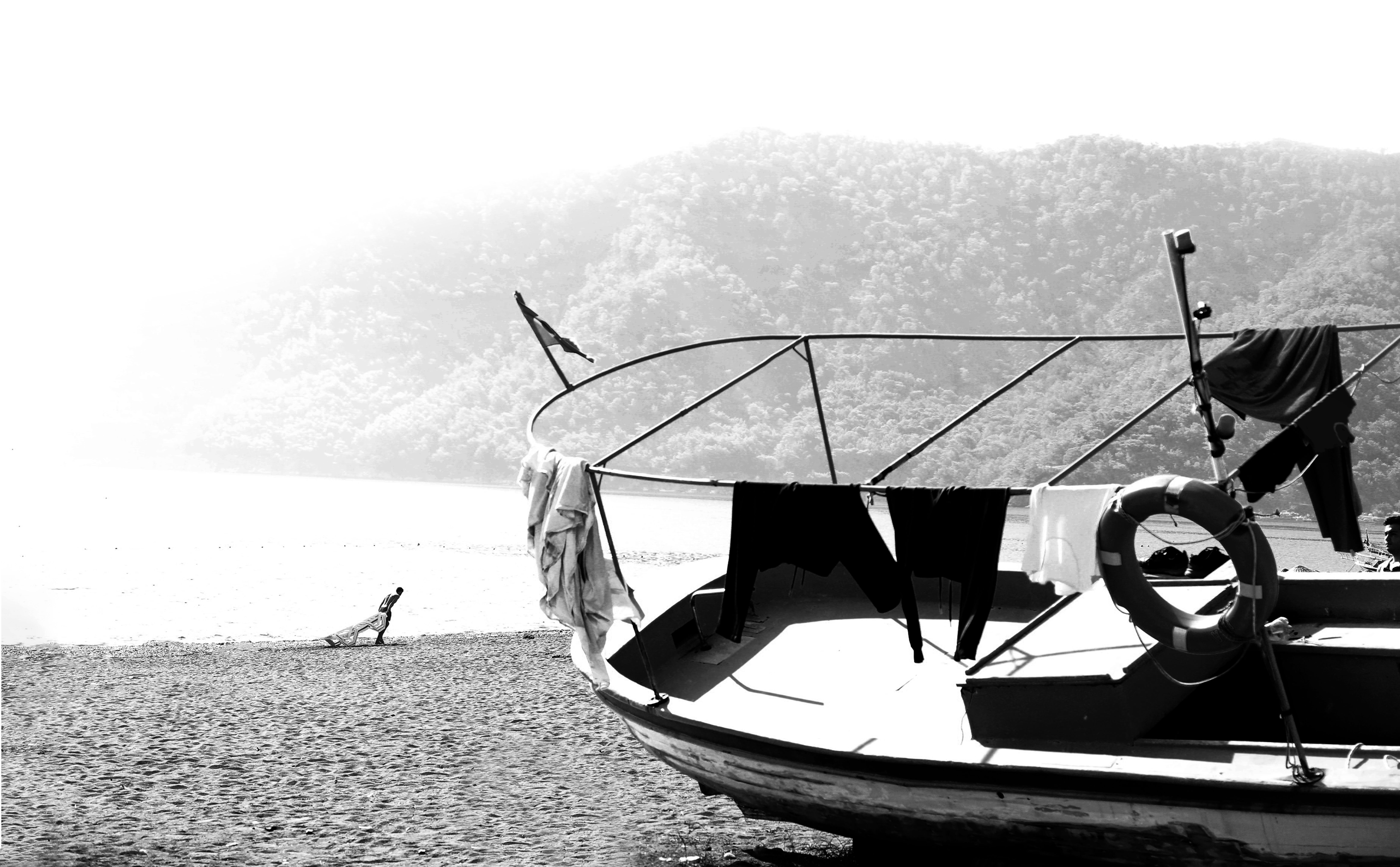 Laundry Air Drying on Boat · Free Stock Photo