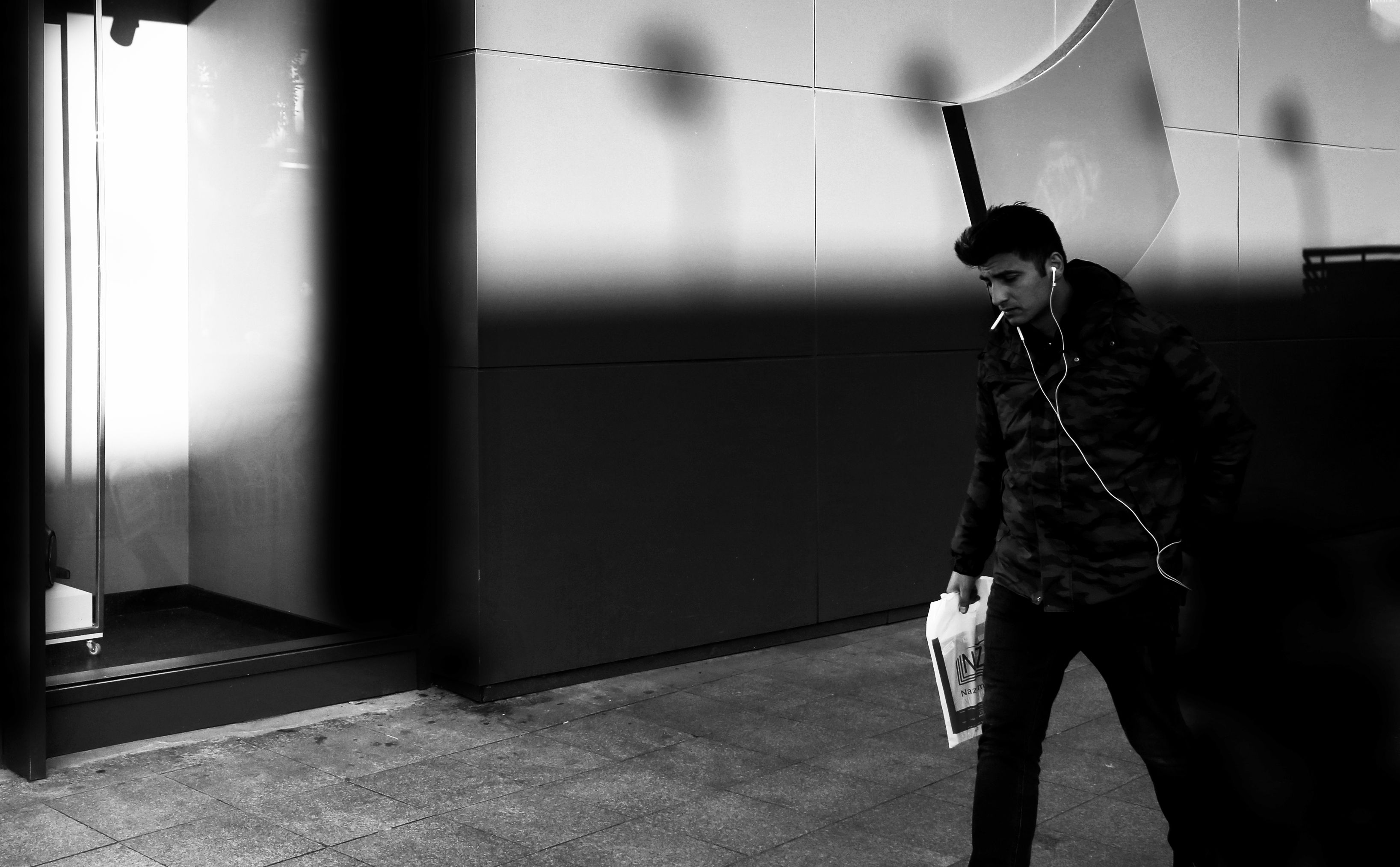 A Man Walking in a City · Free Stock Photo