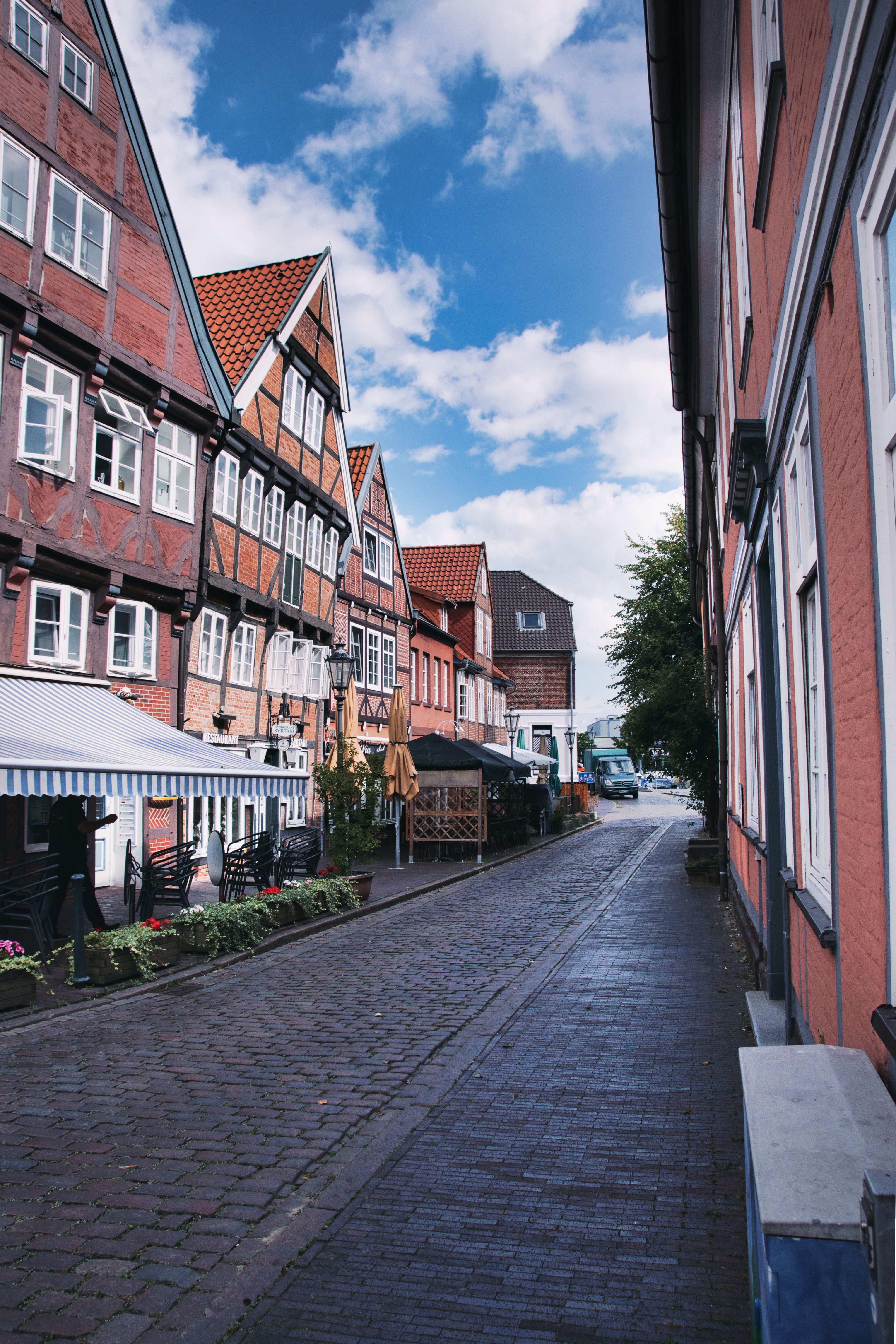 Traditional Old Buildings on Town Street · Free Stock Photo