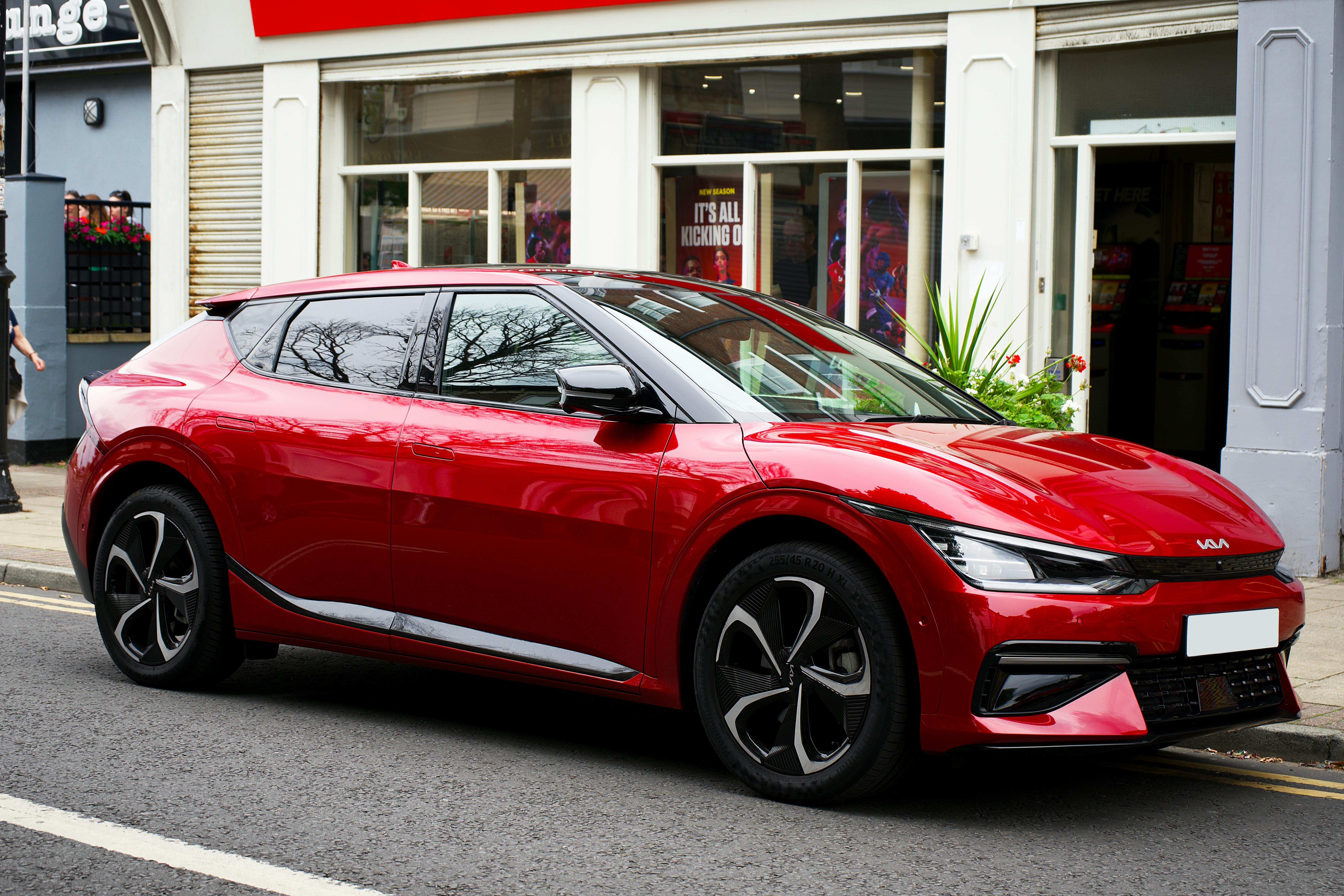A Parked Red Car · Free Stock Photo