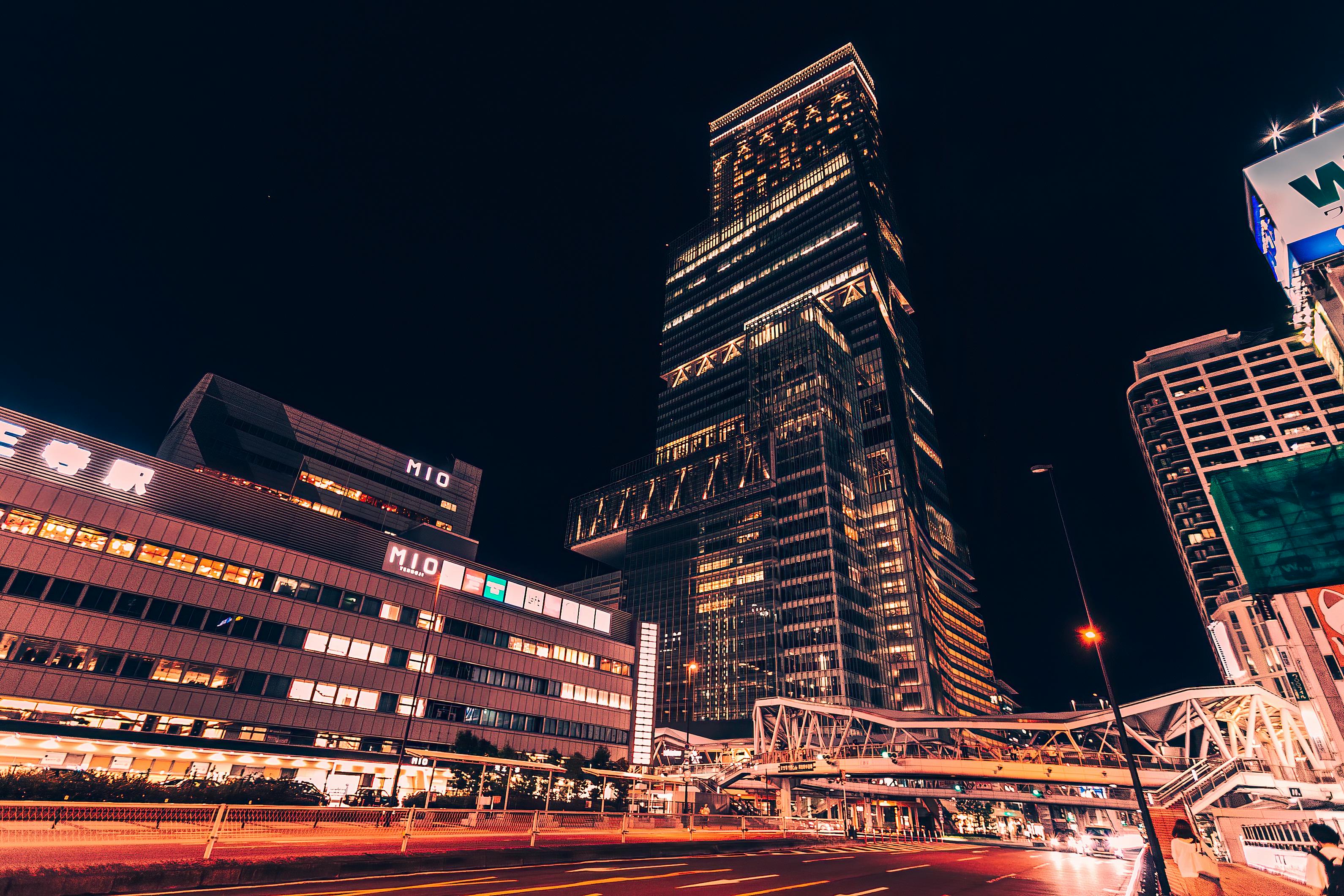Aerial Photography of Building during Night Time · Free Stock Photo