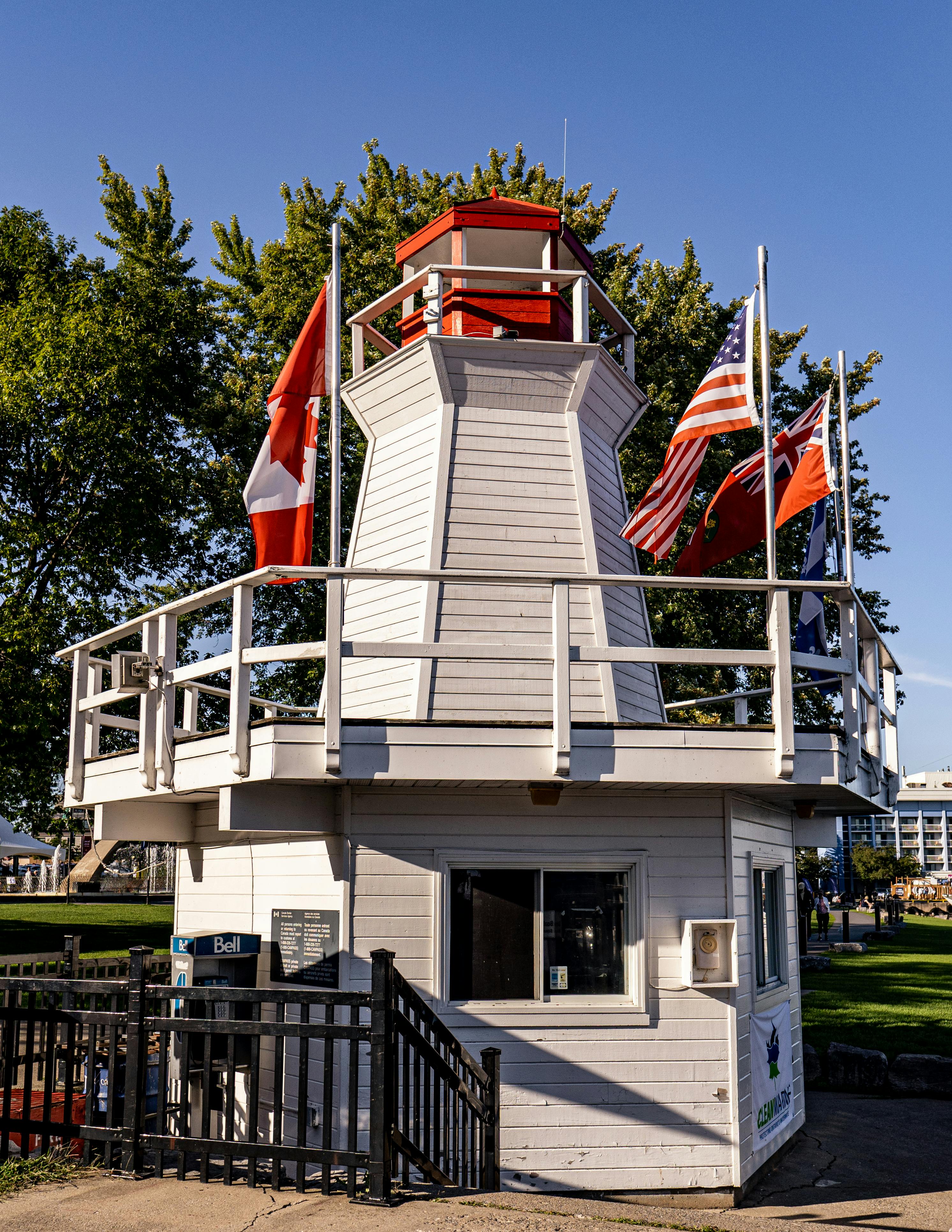 Lighthouse with Country Flags · Free Stock Photo