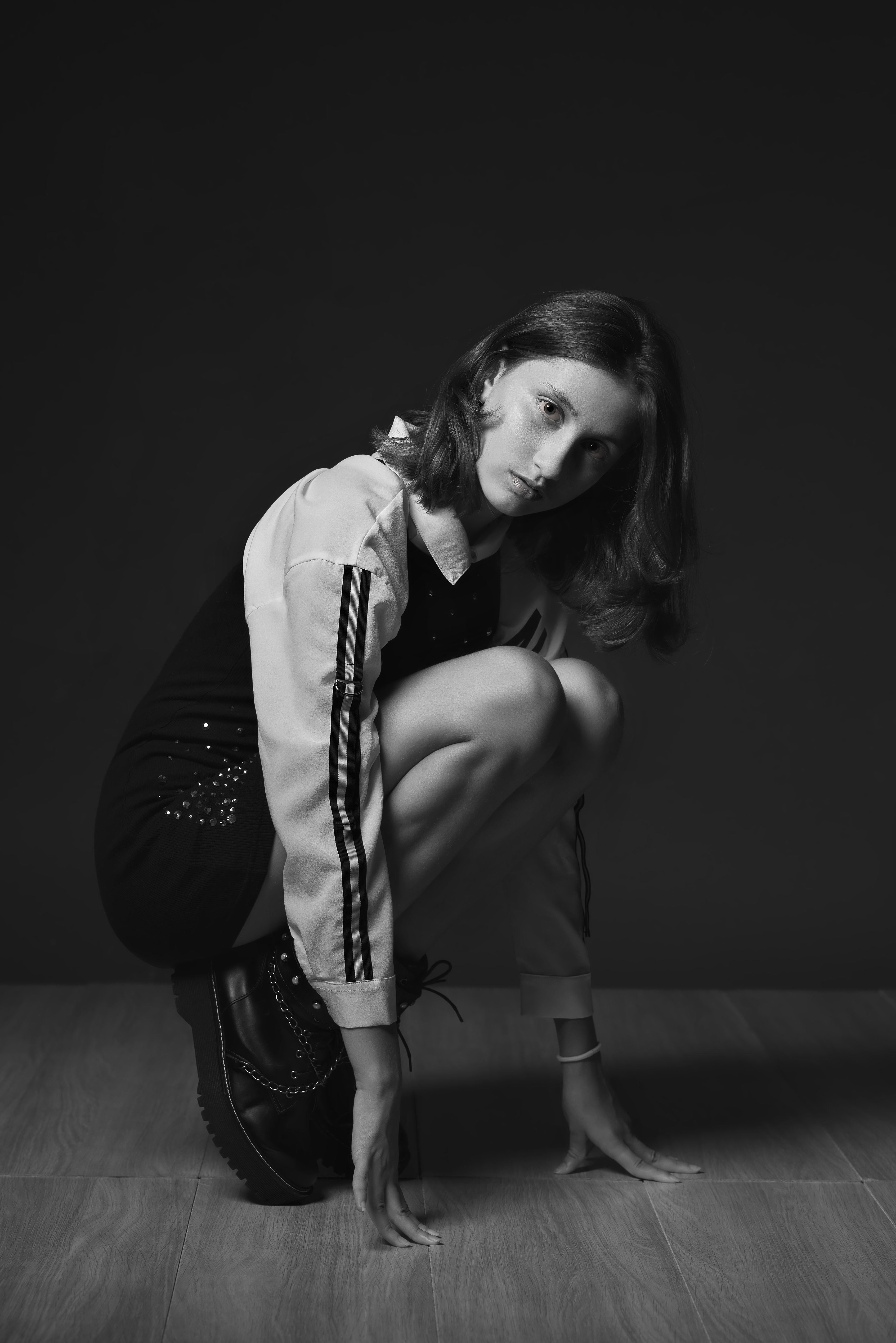 Girl Crouching Photos, Download Free Girl Crouching Stock Photos & HD ...