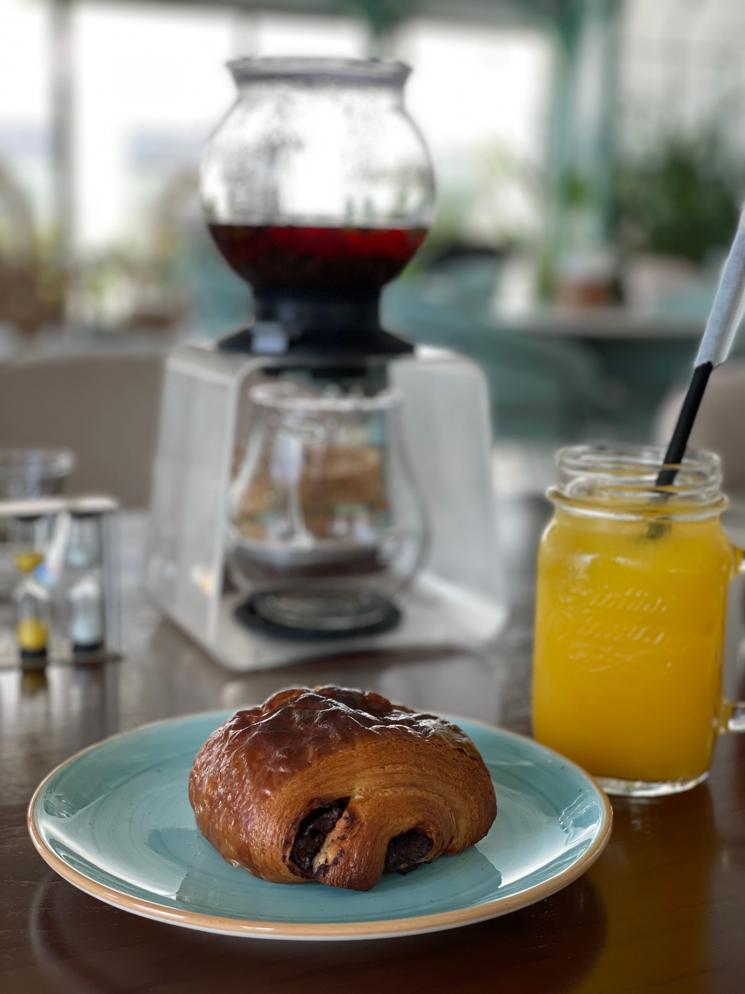 Pastry with Juice for Lunch · Free Stock Photo