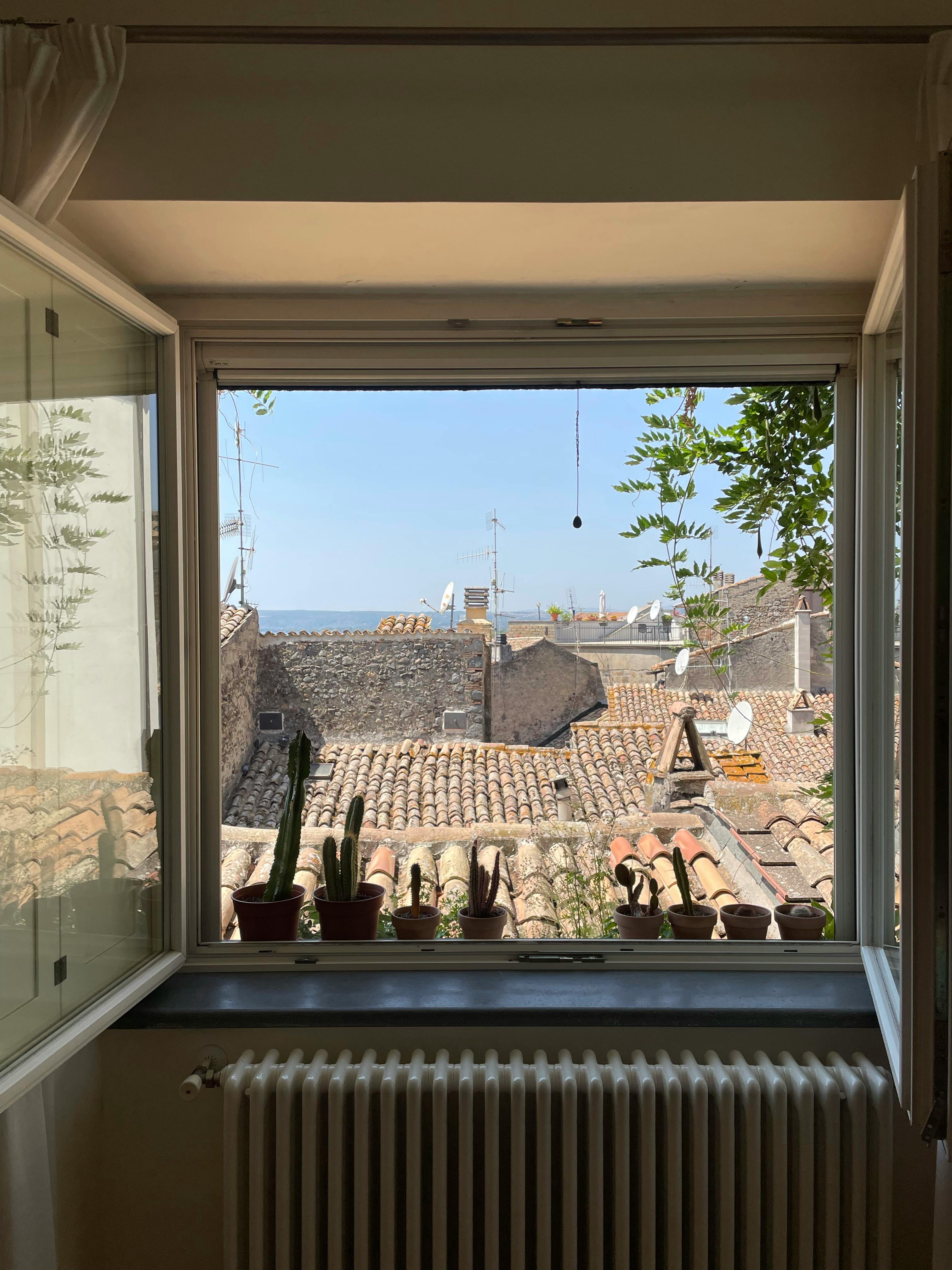 View from Window on Houses Roofs · Free Stock Photo