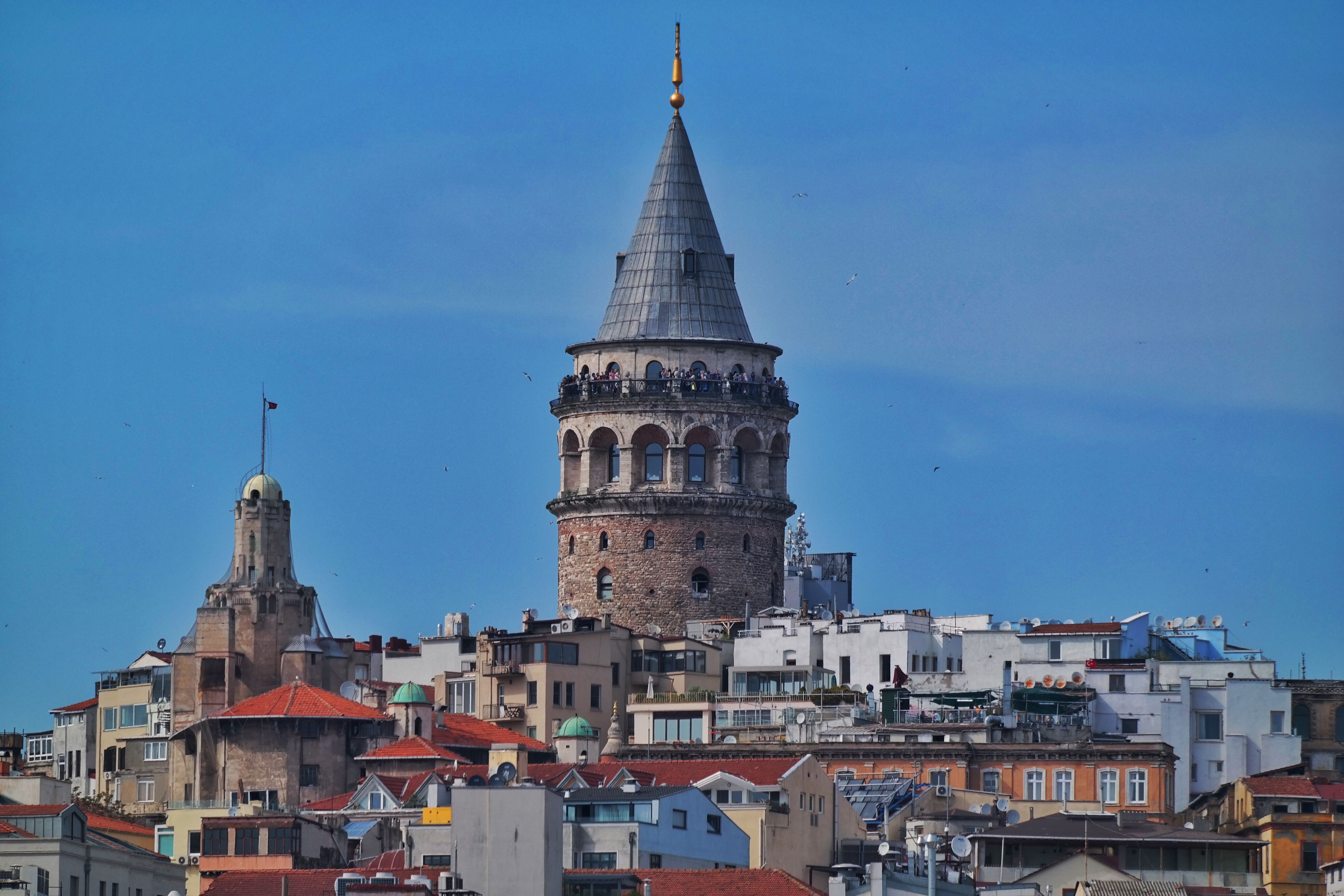 A View of the Galata Tower at Night · Free Stock Photo