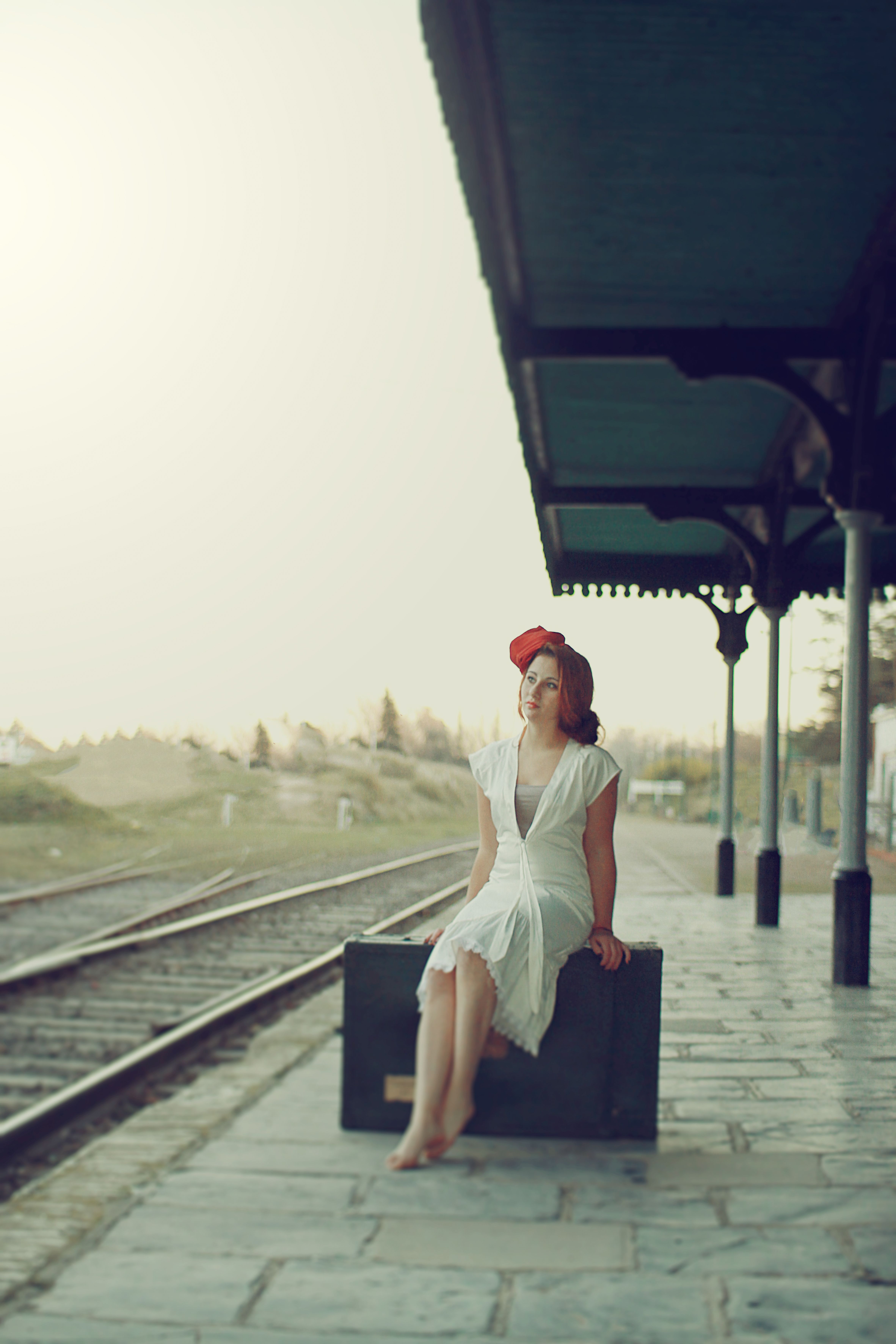 A Man Standing on Train Platform · Free Stock Photo