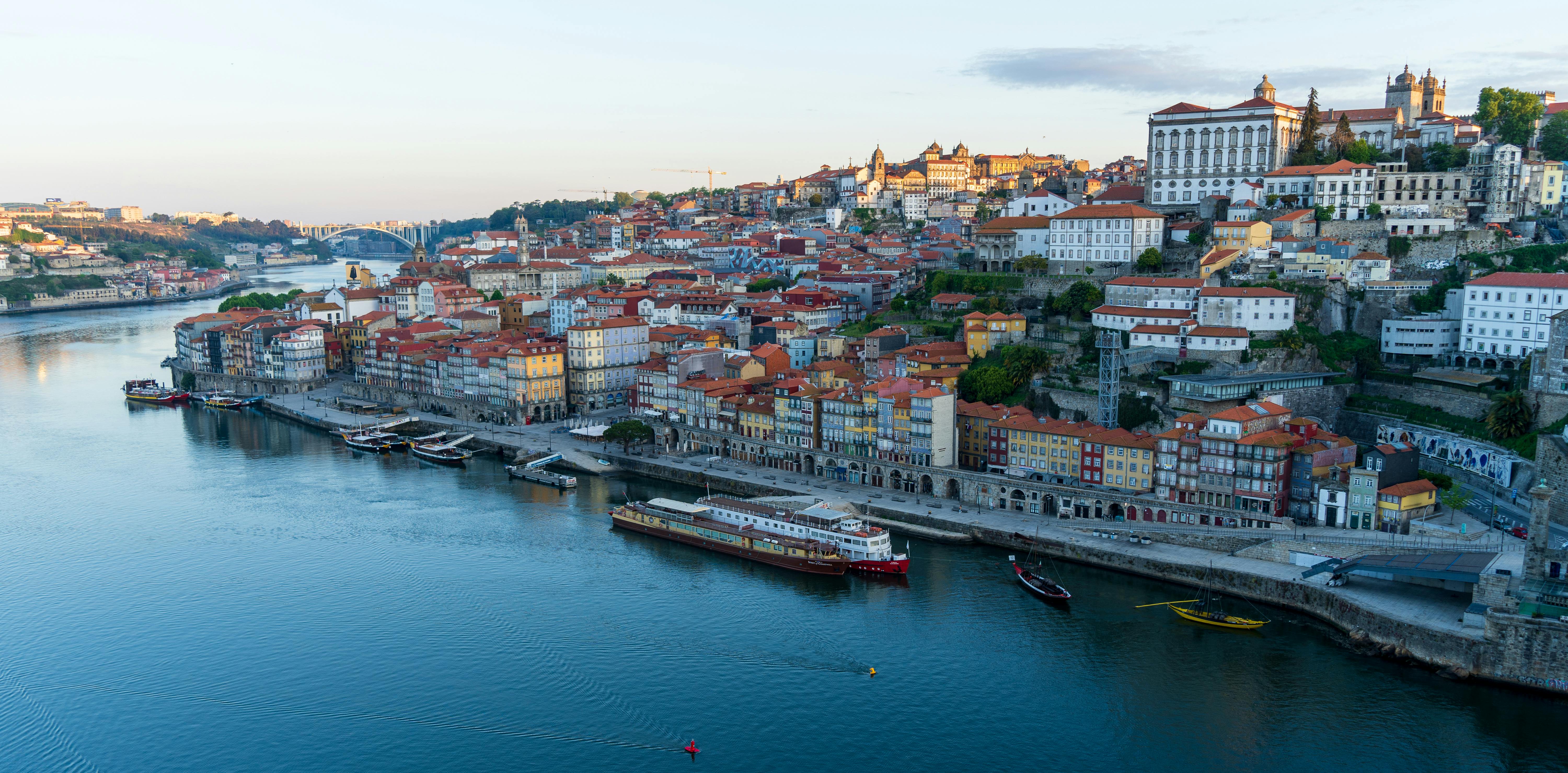 Aerial View of City Buildings Near Ocean · Free Stock Photo