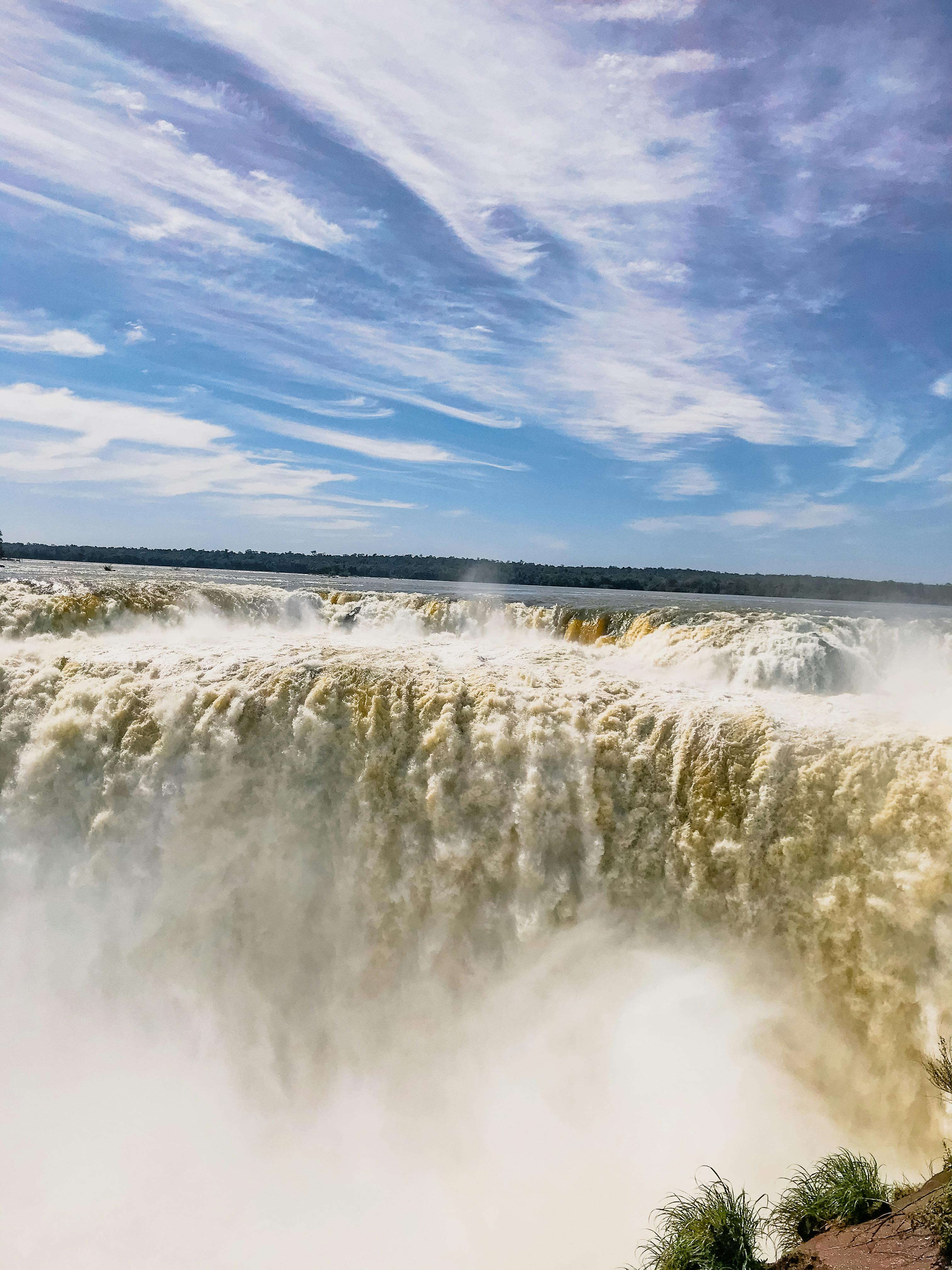 Waterfalls Under Blue Sky · Free Stock Photo