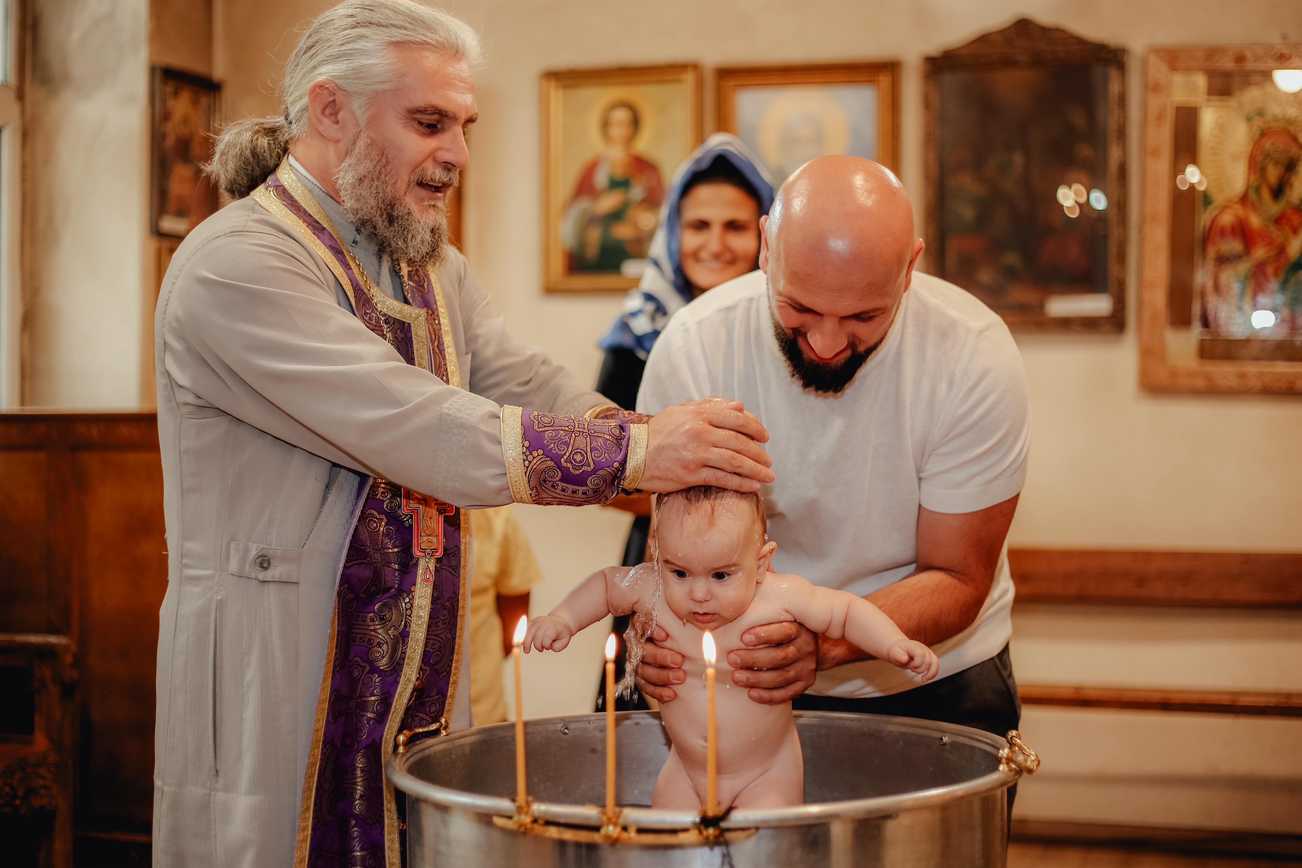 Priest Baptize Baby · Free Stock Photo