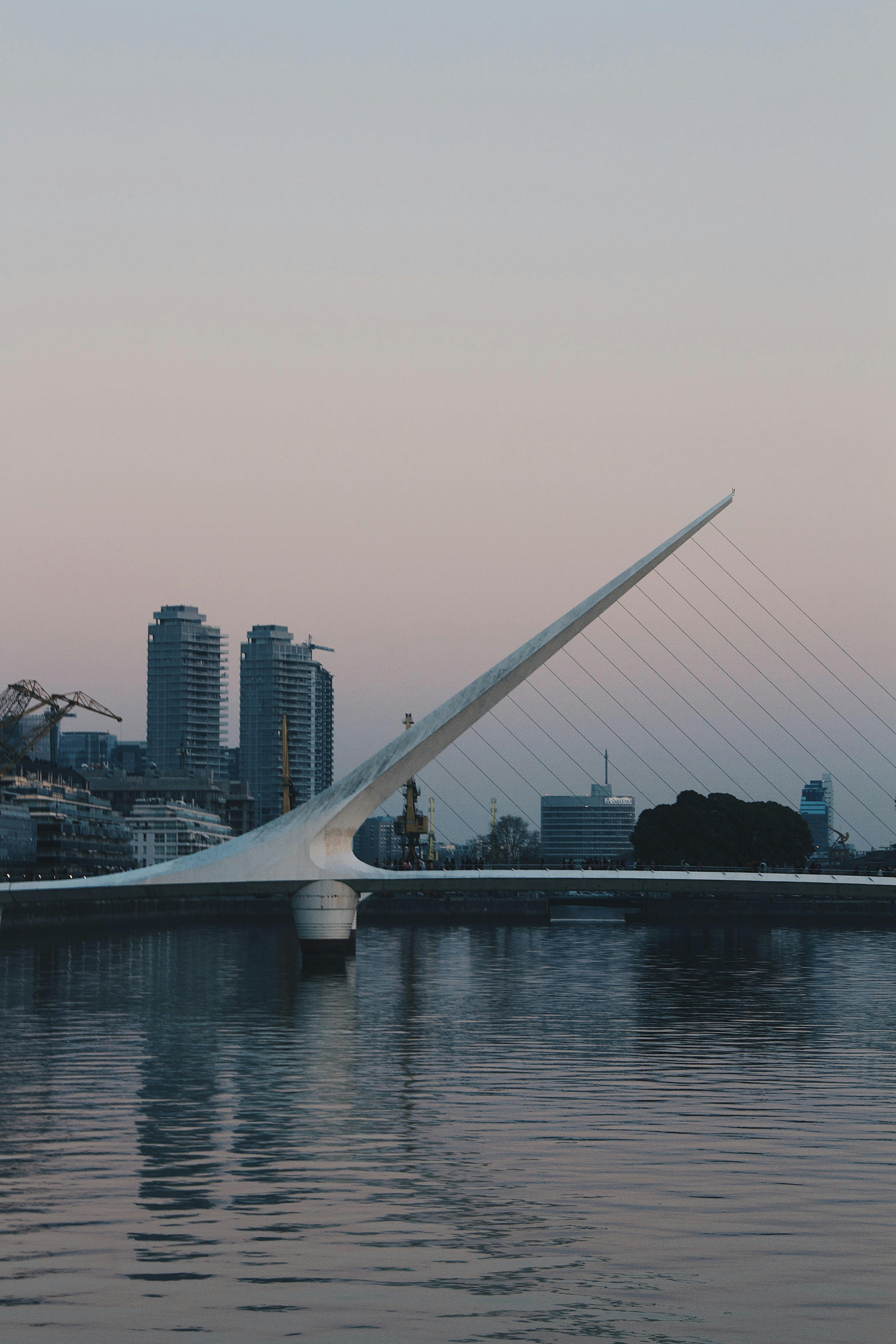 White Bridge over River · Free Stock Photo
