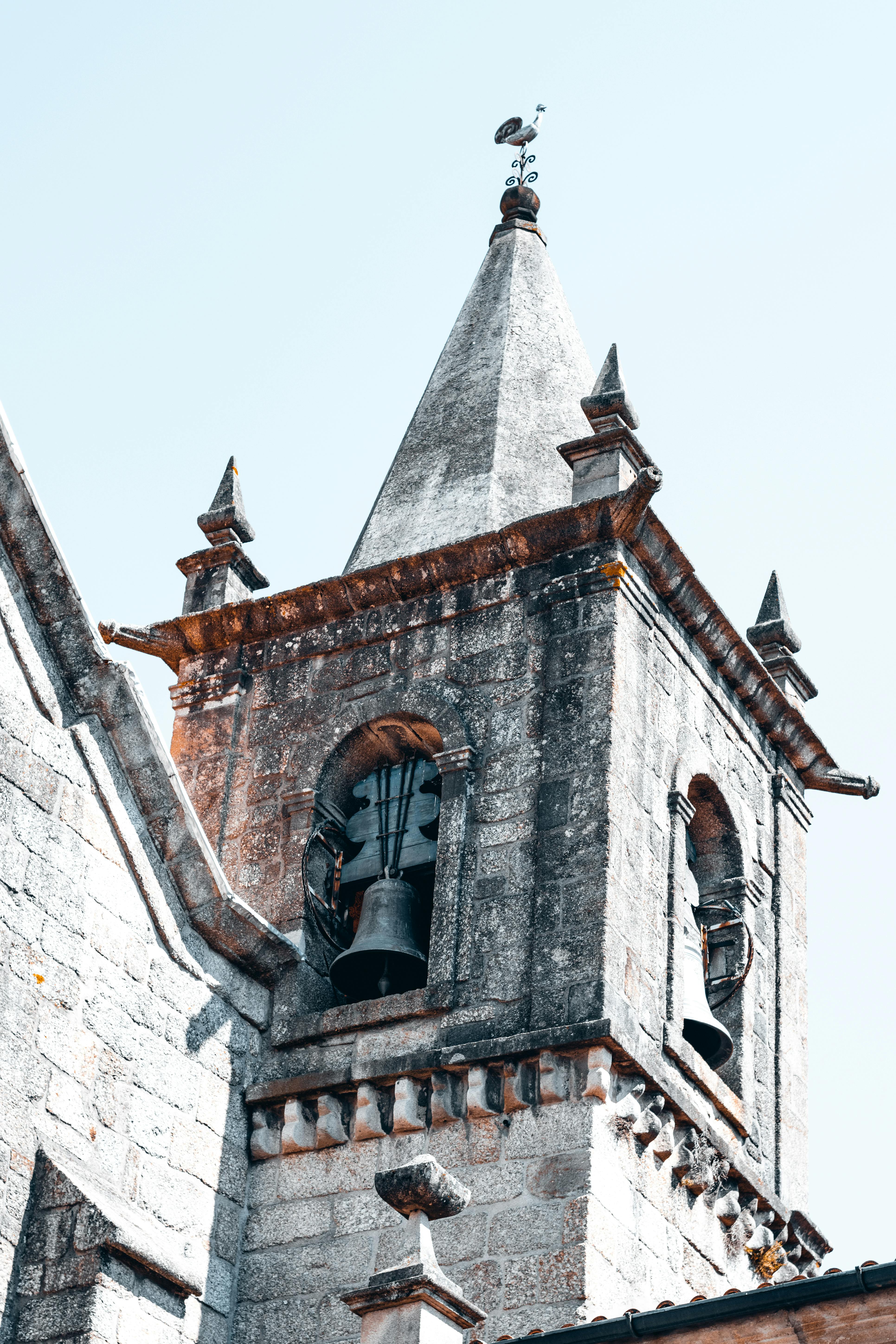 Bells in Tower of Gothic Church · Free Stock Photo