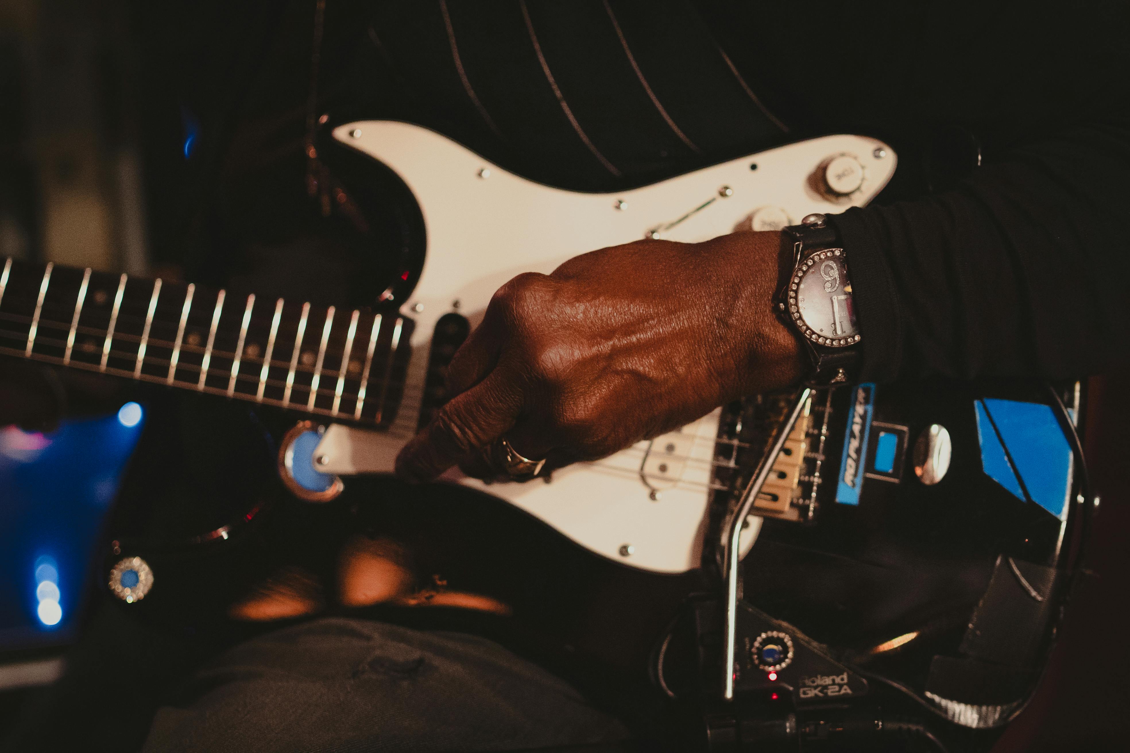 Person Playing Electric Guitar · Free Stock Photo