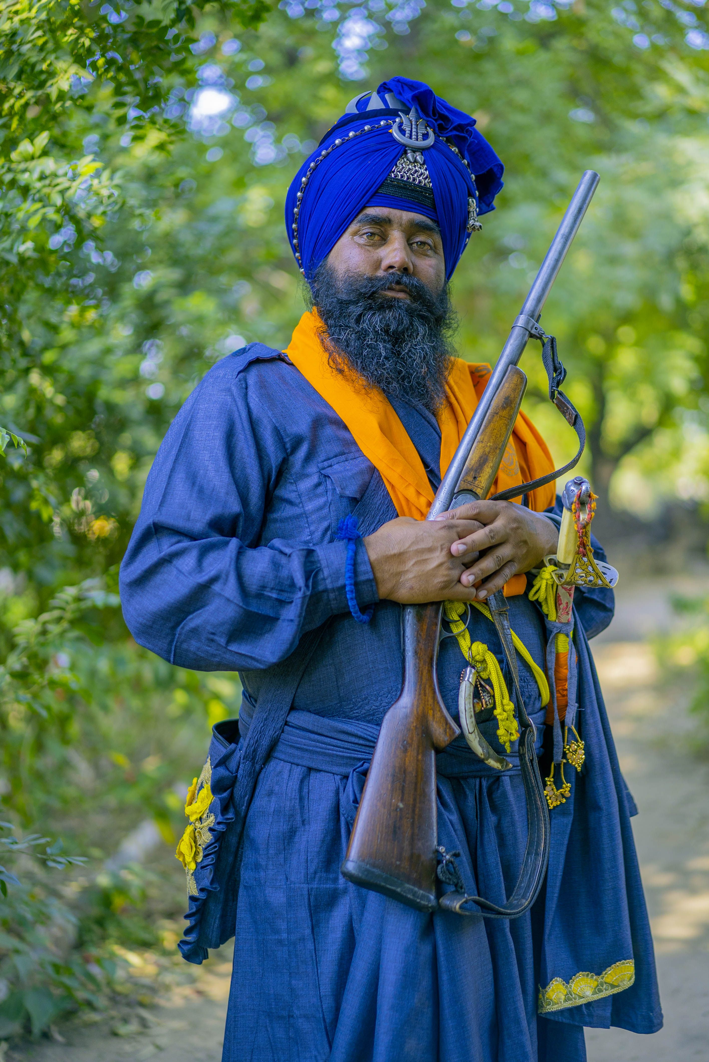 Man in Traditional Clothing and Turban · Free Stock Photo