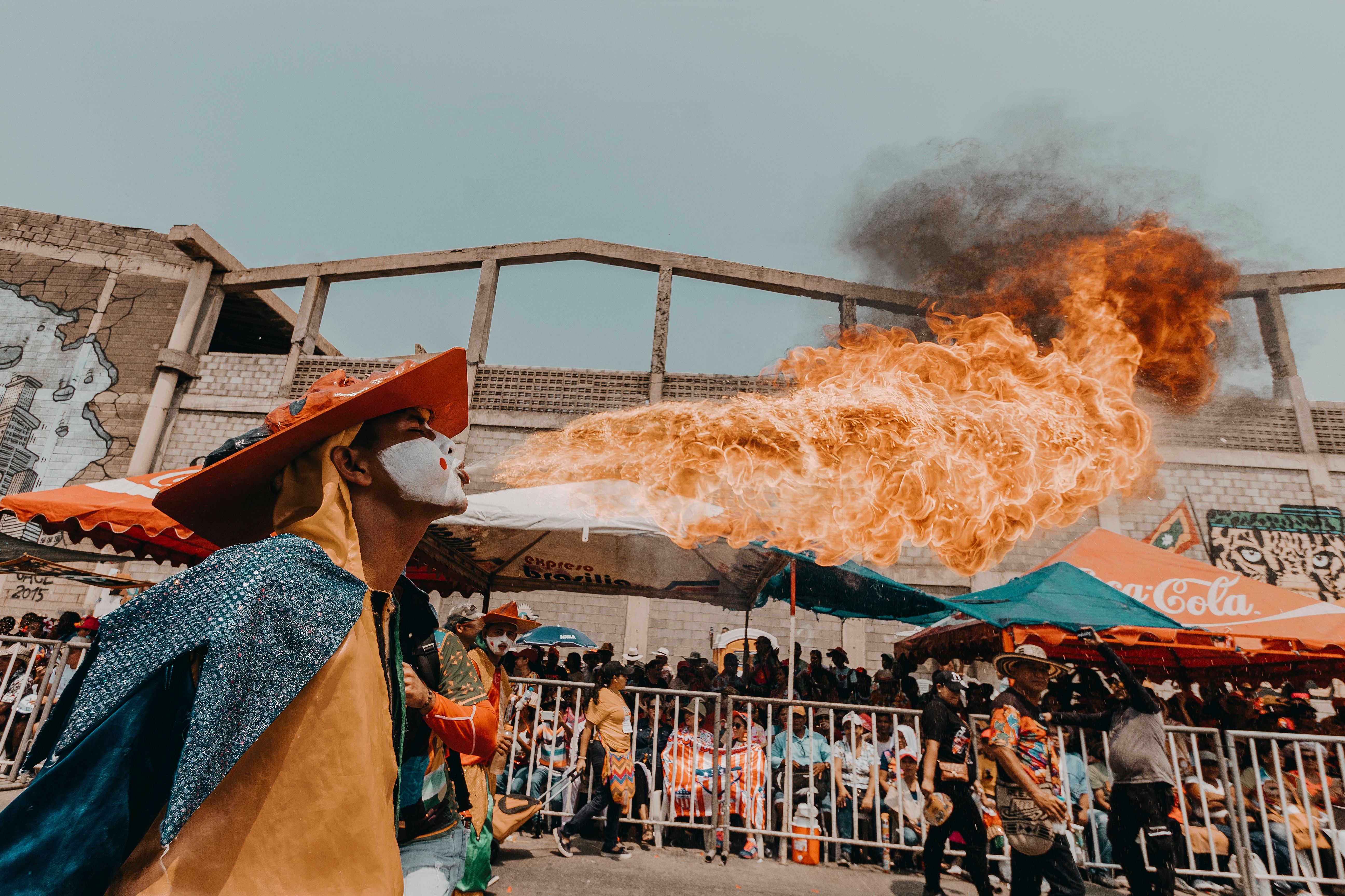 A Person Fire Breathing · Free Stock Photo