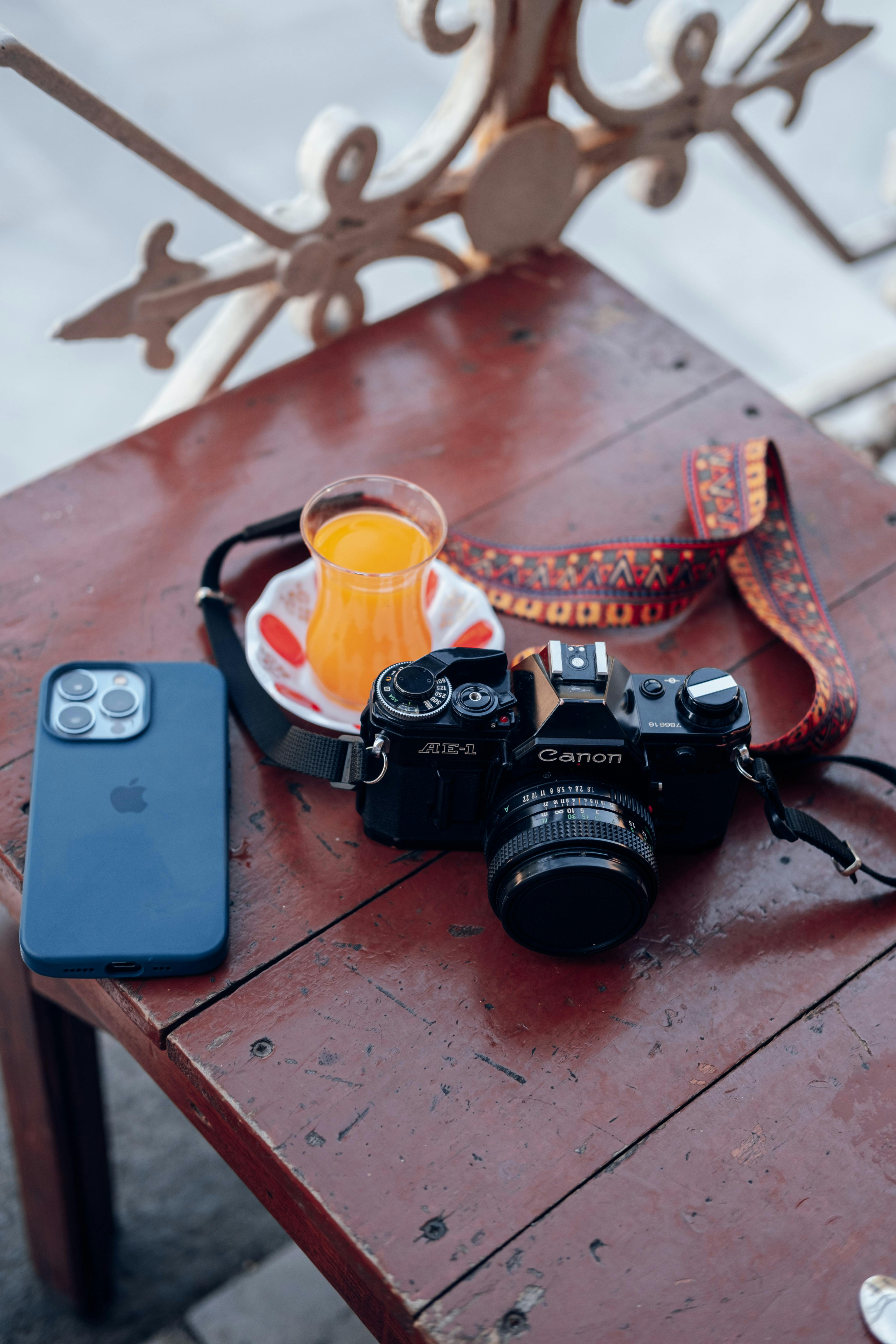 Black Camera on Wooden Table · Free Stock Photo