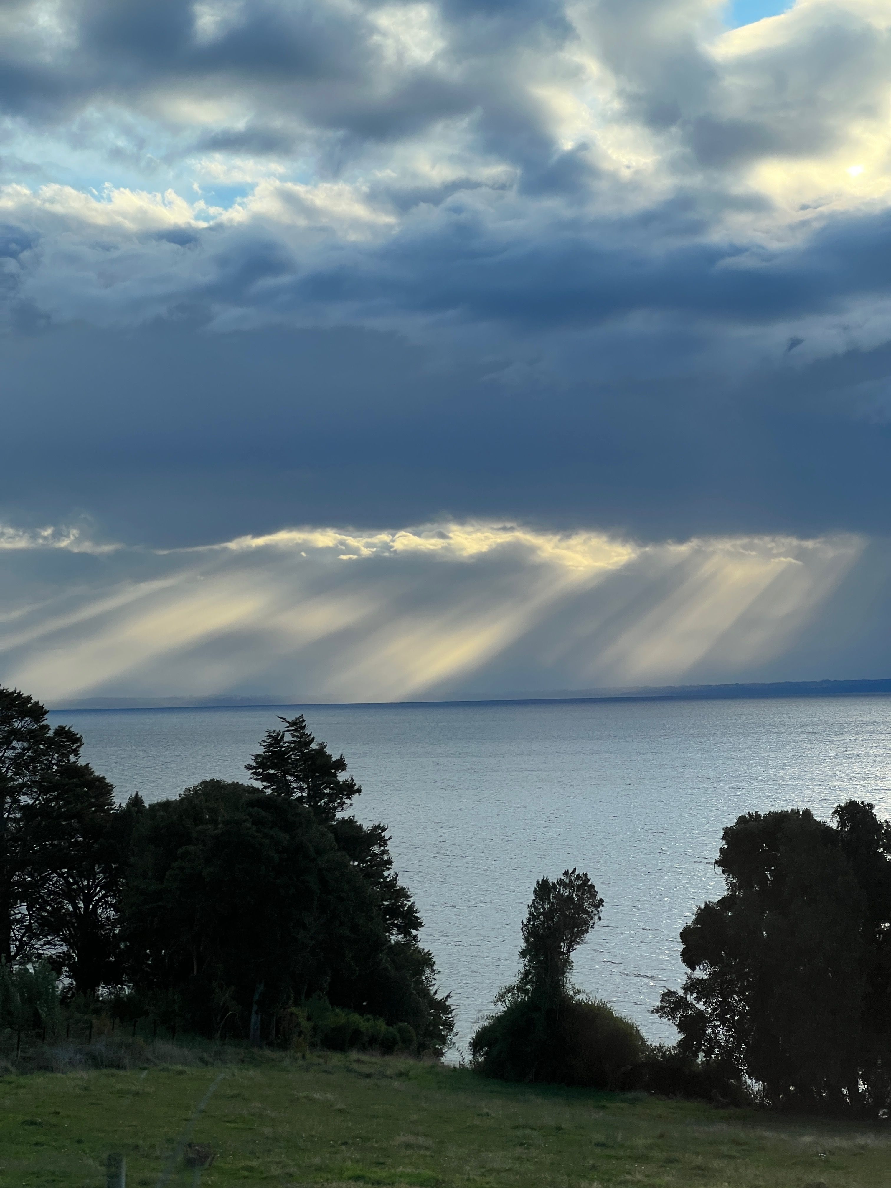 View of the Rays of Sunshine over the Ocean from the Shore · Free Stock ...