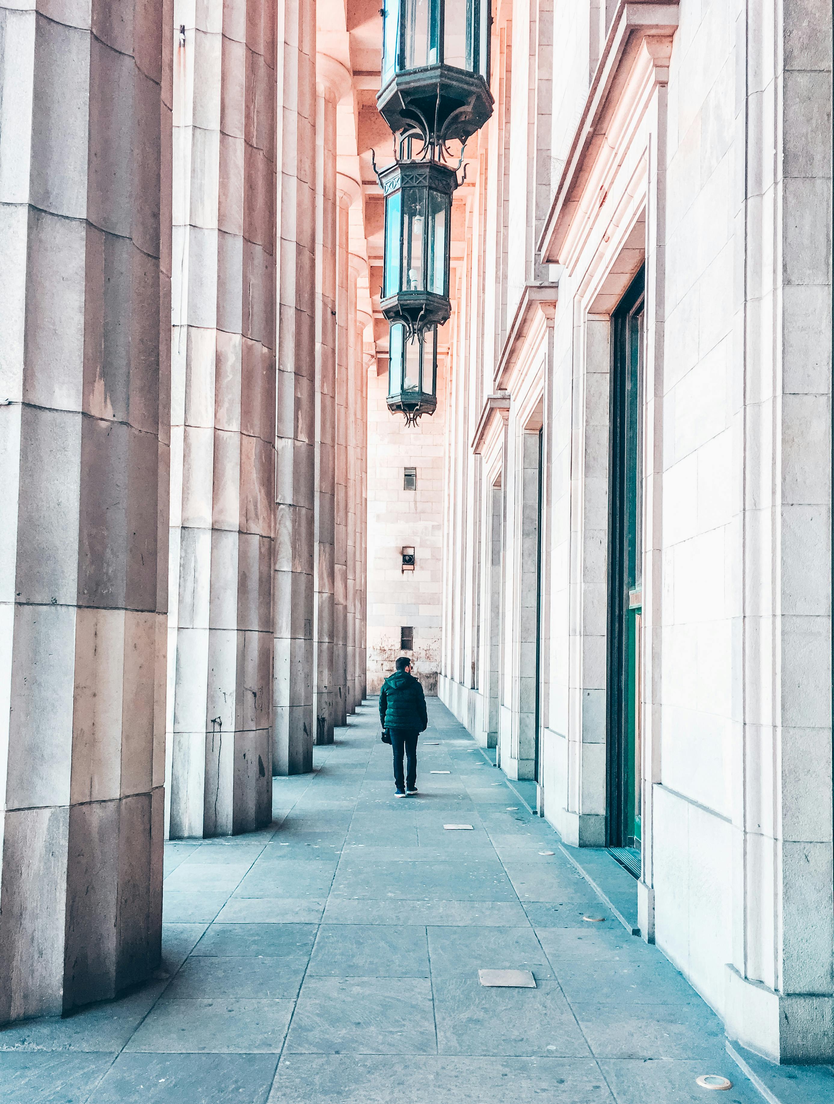 Person Running in the Hallway · Free Stock Photo