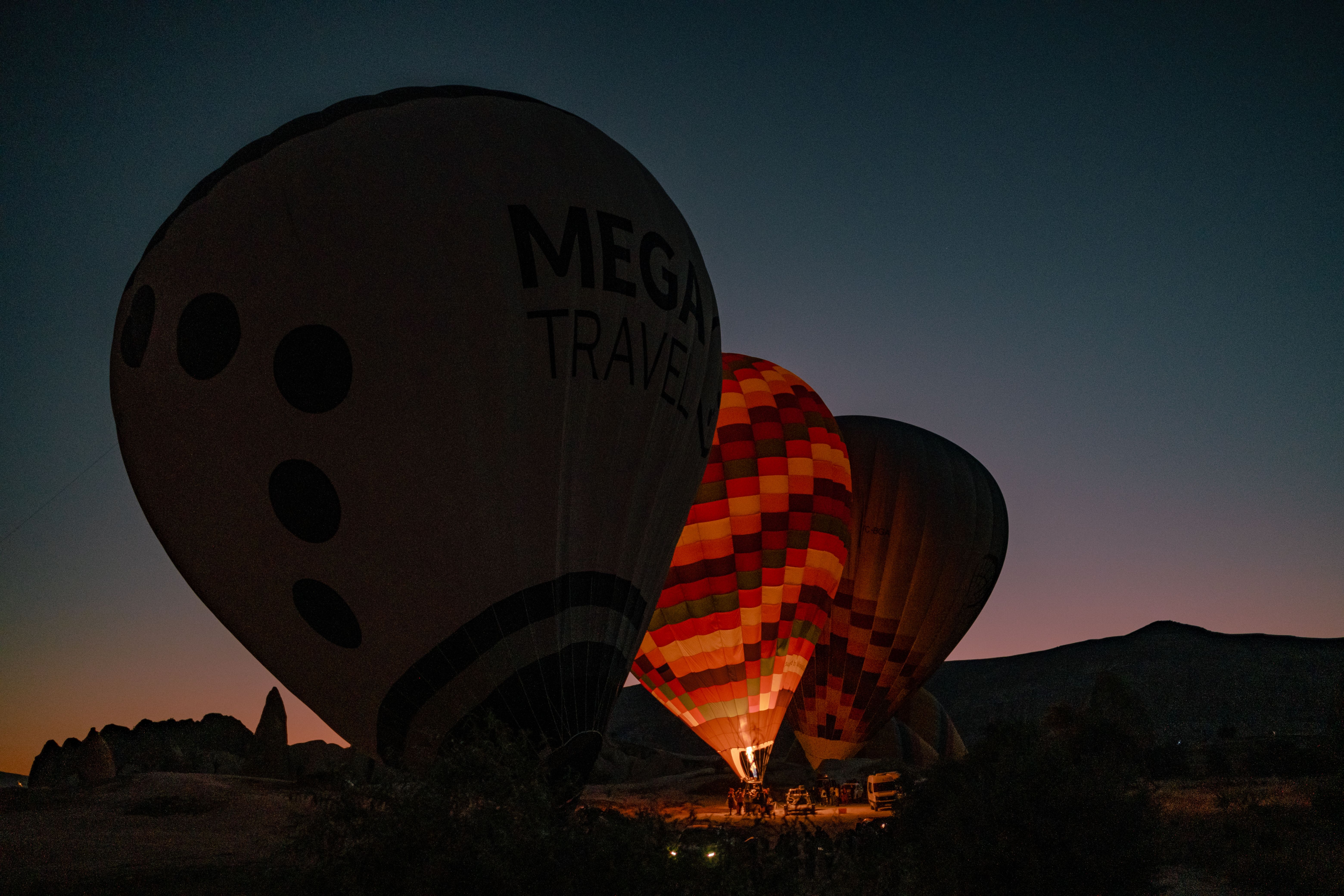 Hot Air Balloons During Night Time · Free Stock Photo