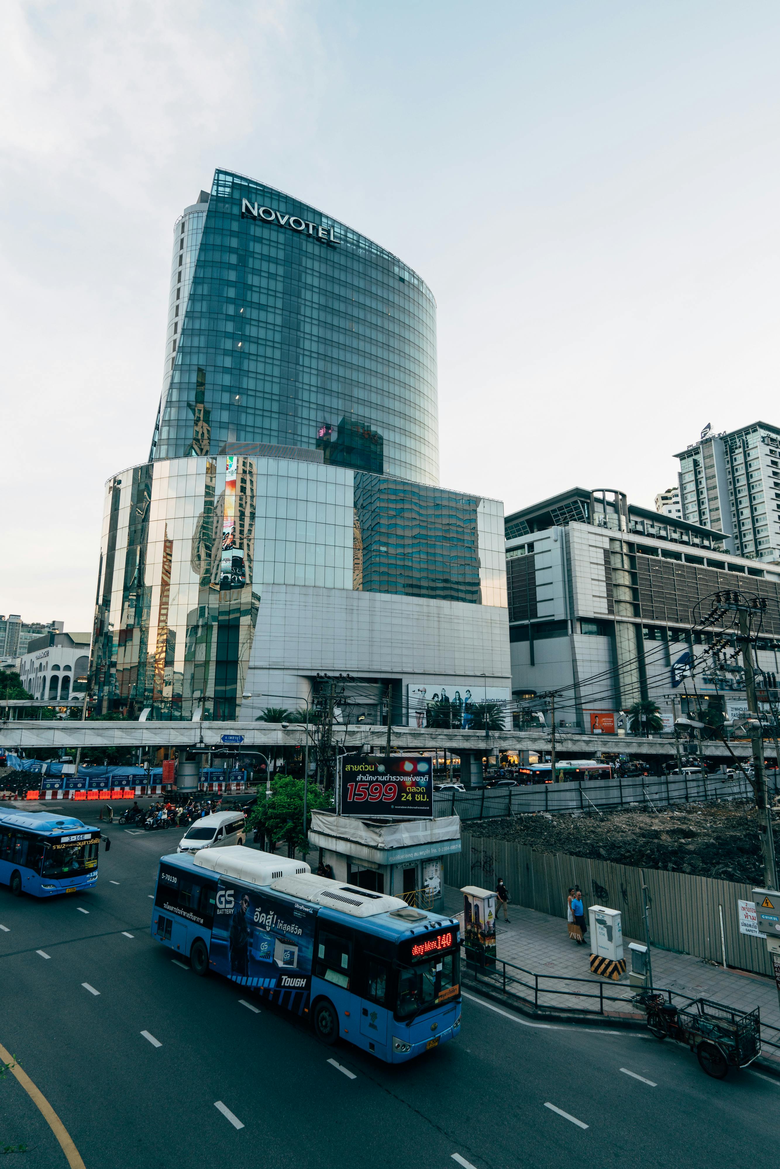 Photo of Buses on a City Street · Free Stock Photo