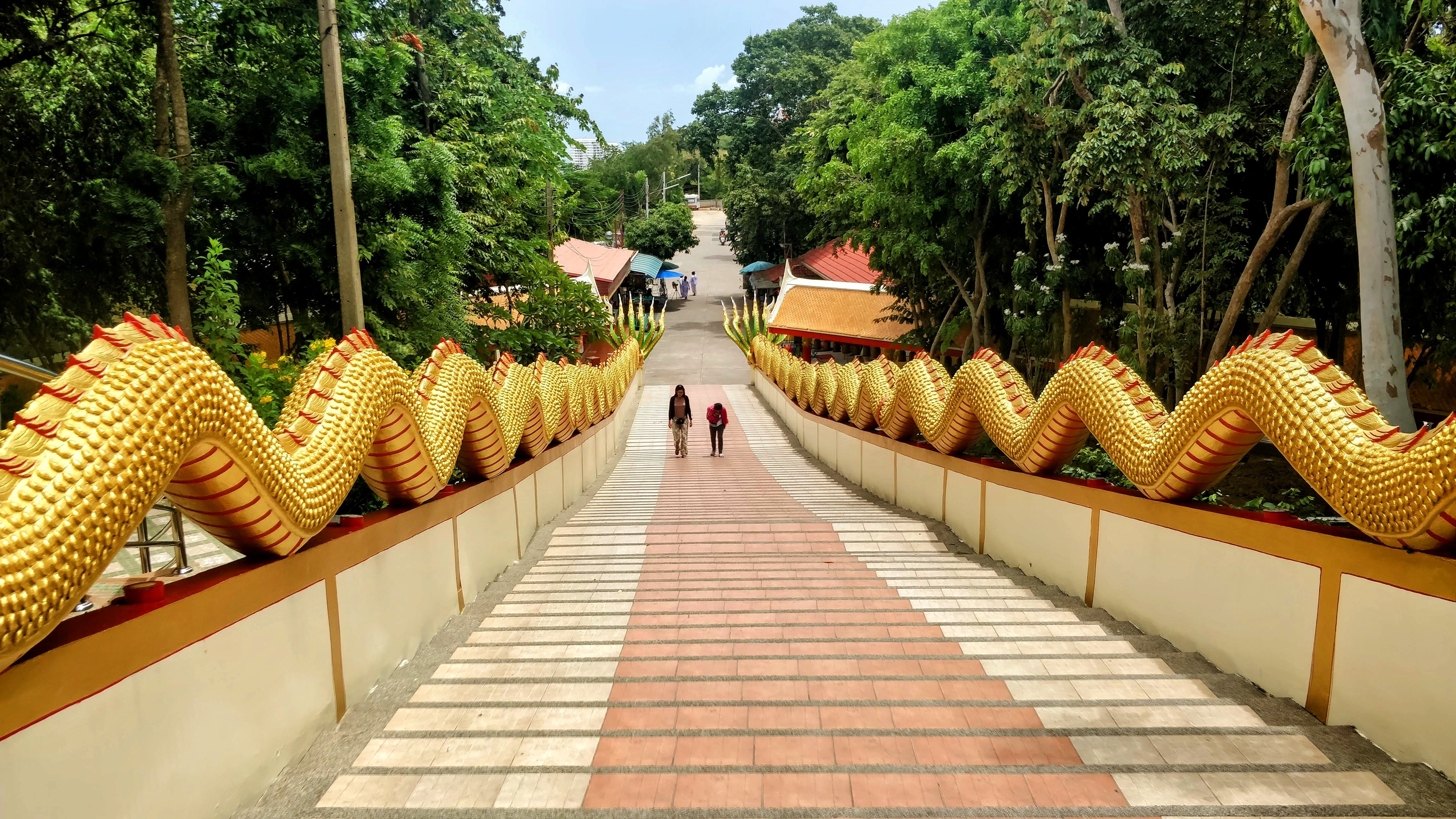 People Walking Up Steps · Free Stock Photo