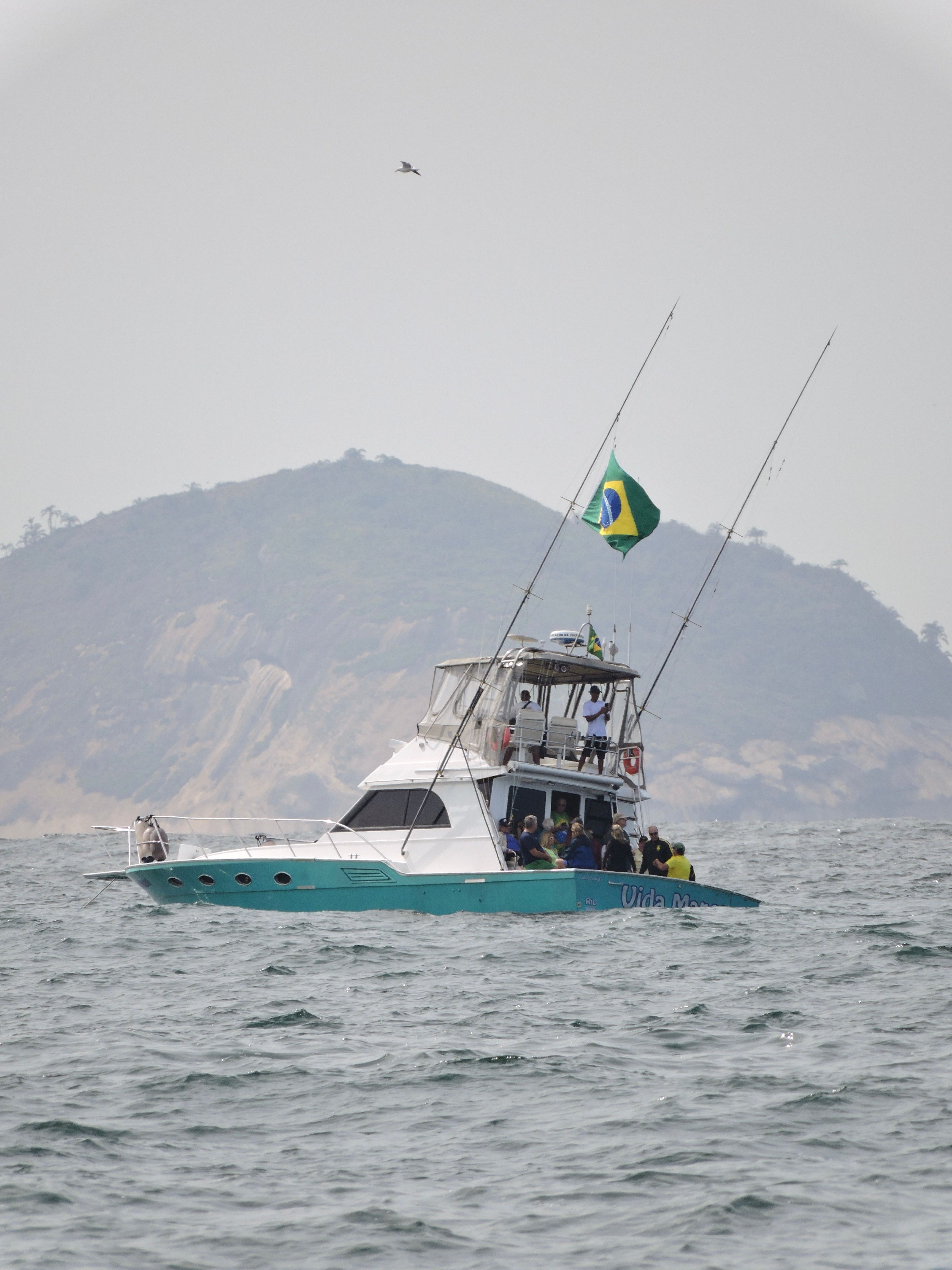 Fishing Boat with a Brazilian Flag · Free Stock Photo
