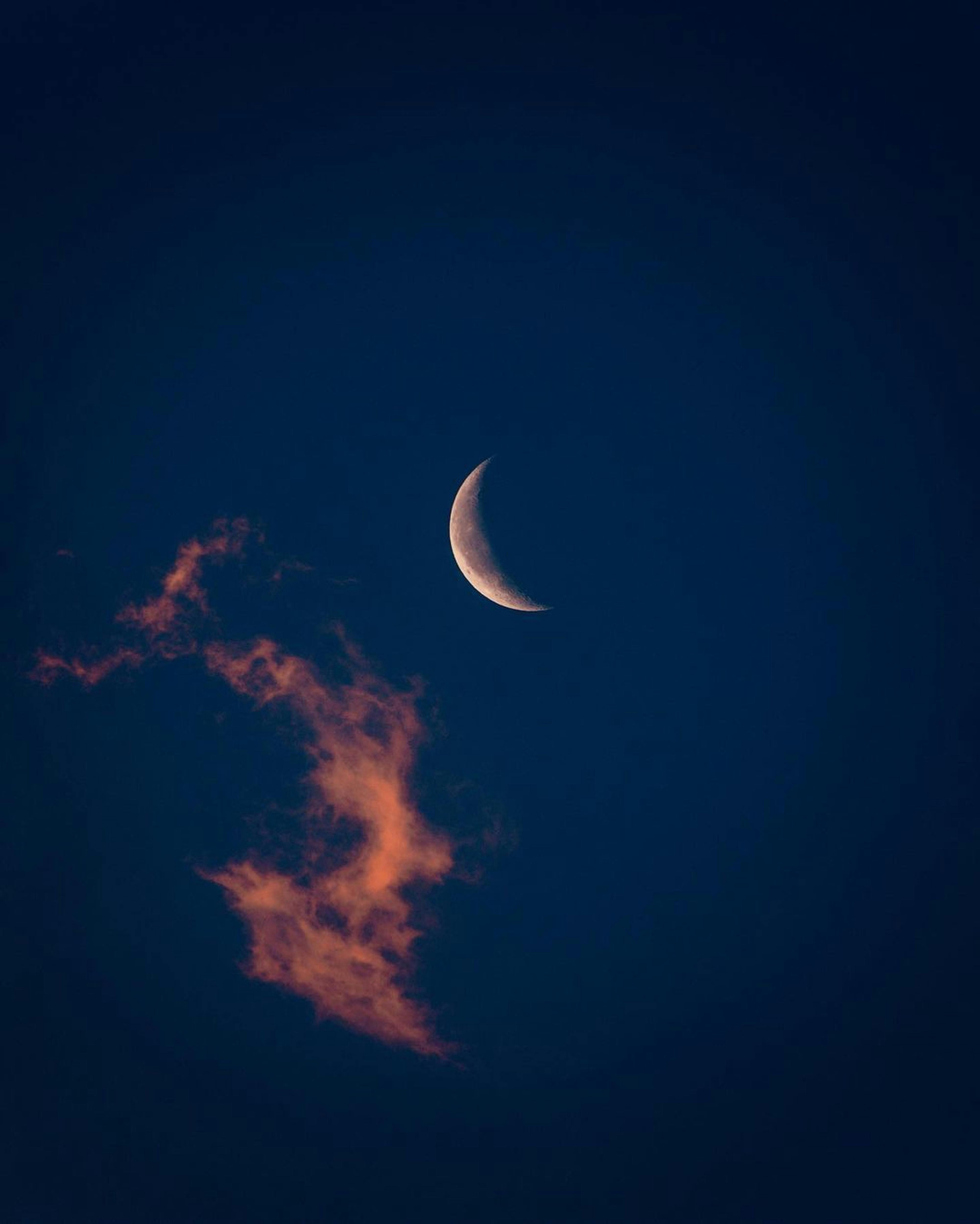 A Moon Covered With Clouds · Free Stock Photo