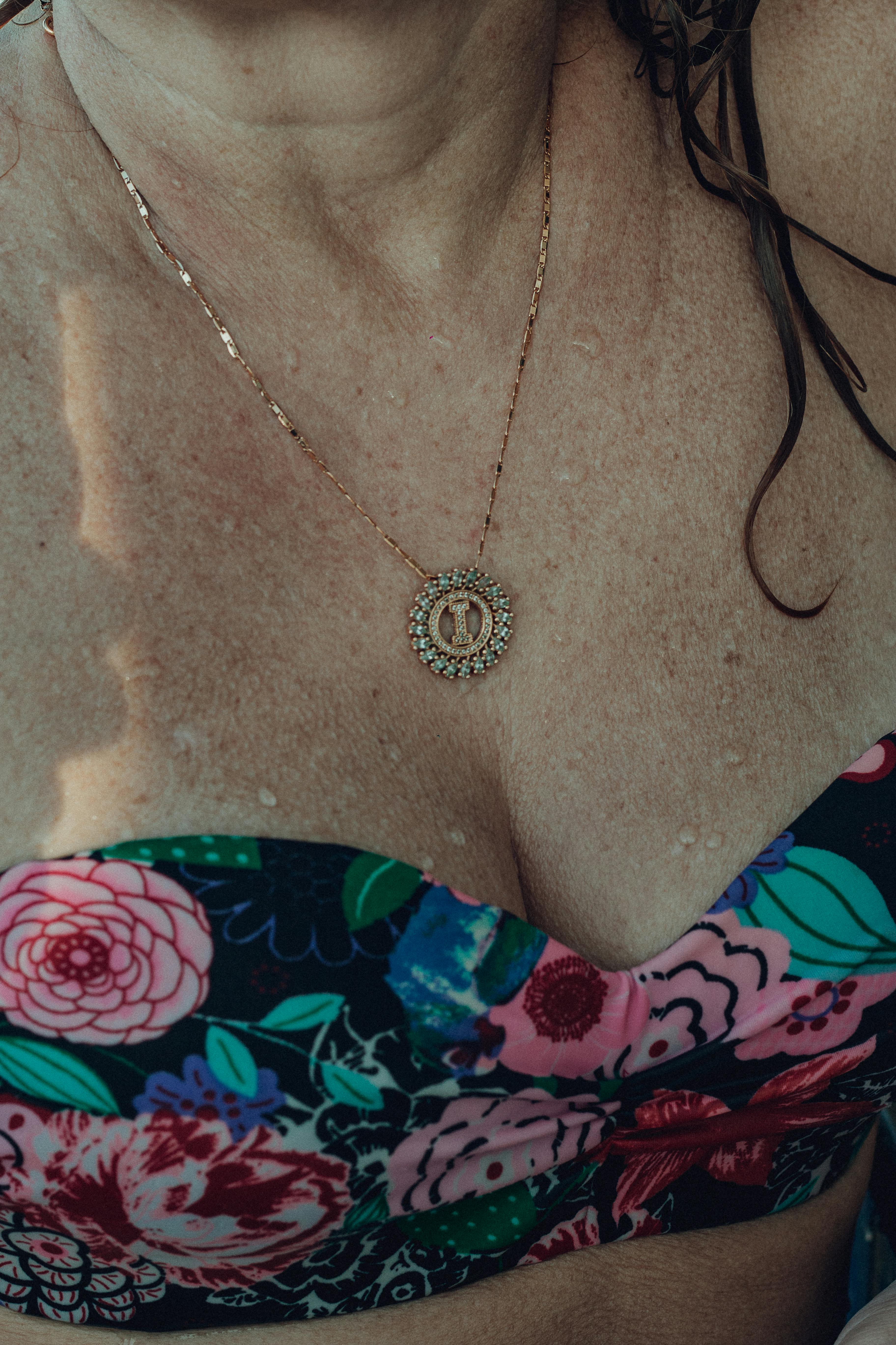 Woman Wearing Golden Necklace · Free Stock Photo