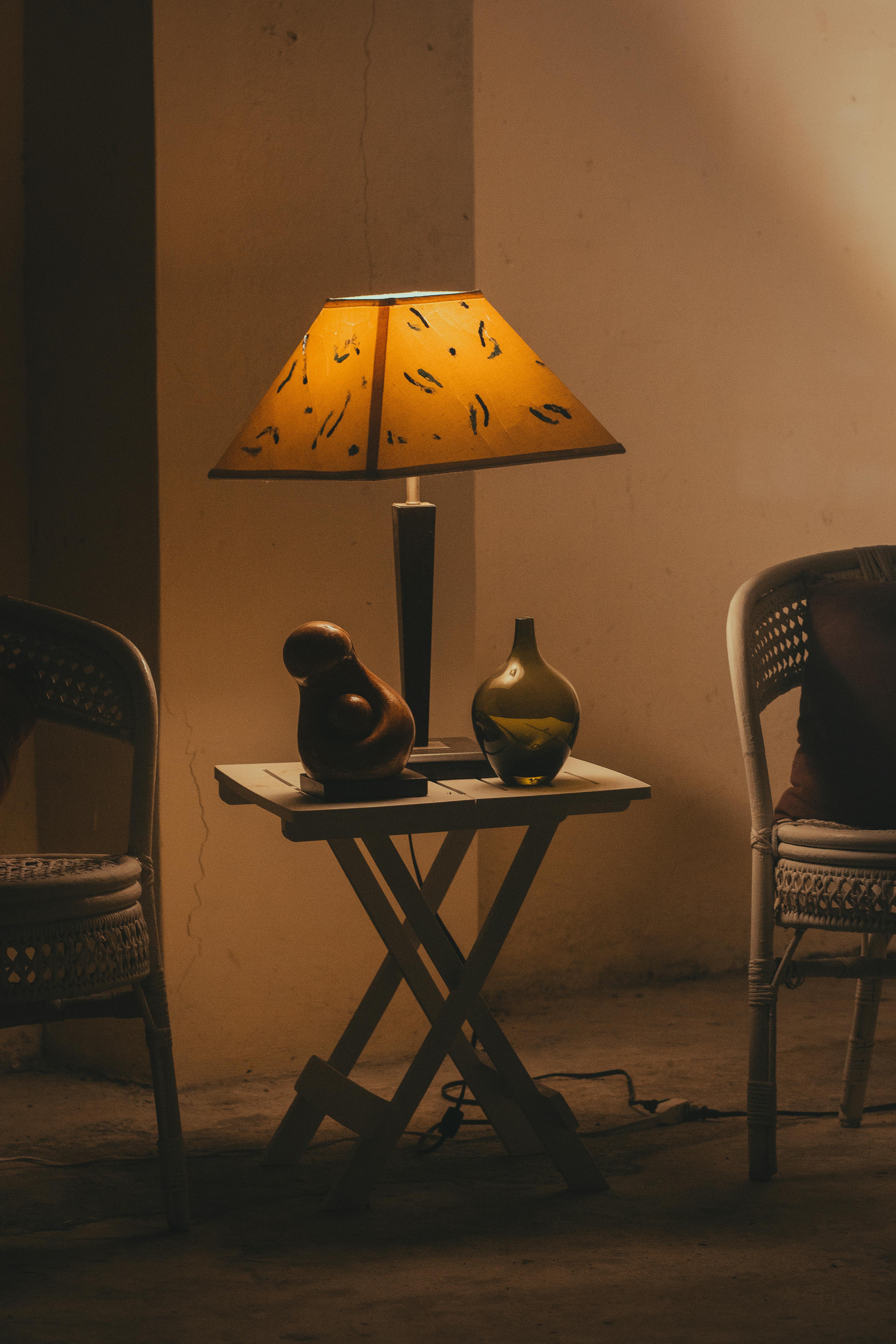 A Lamp on a Table · Free Stock Photo