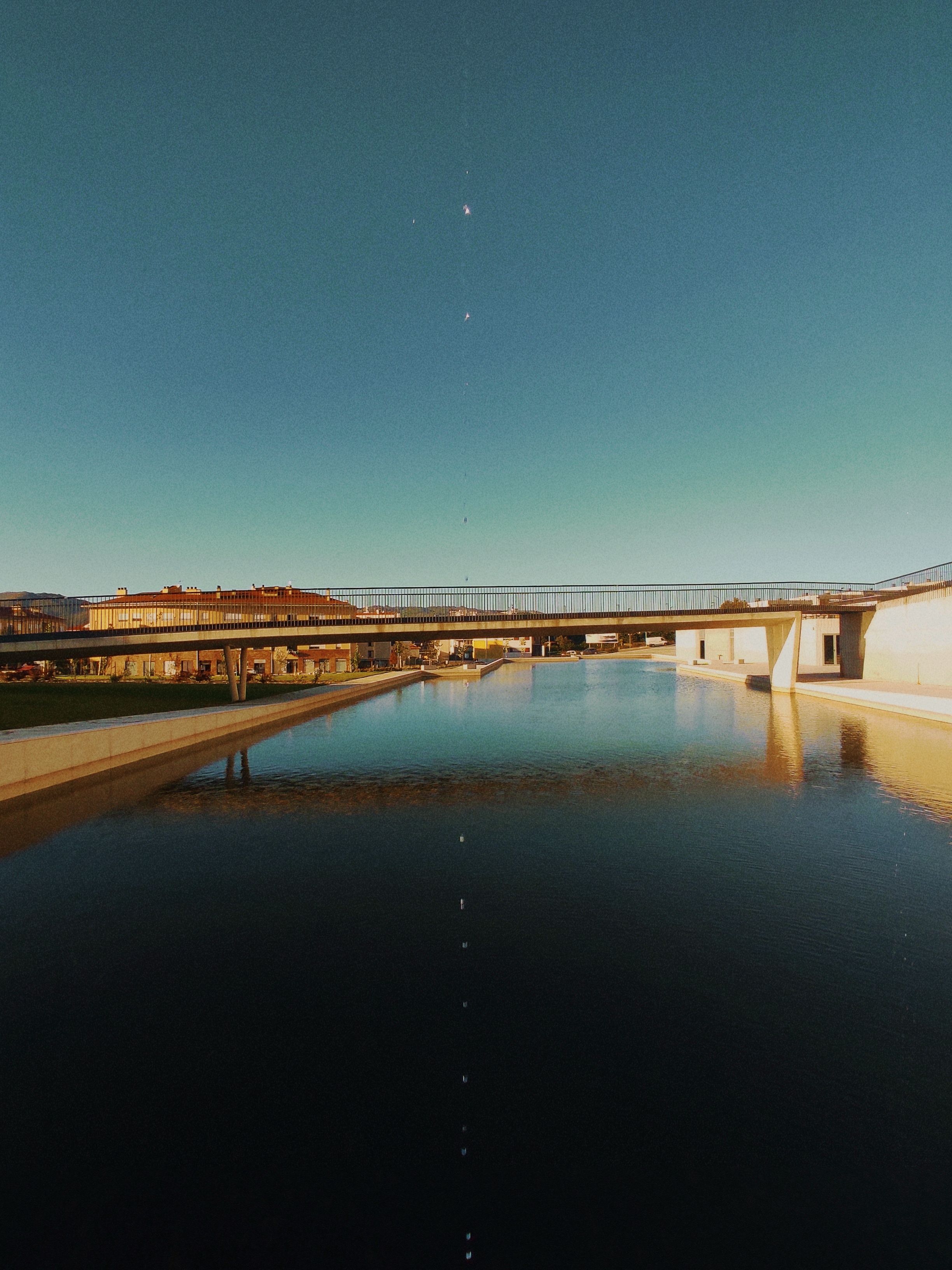 Concrete Bridge Over a Canal · Free Stock Photo