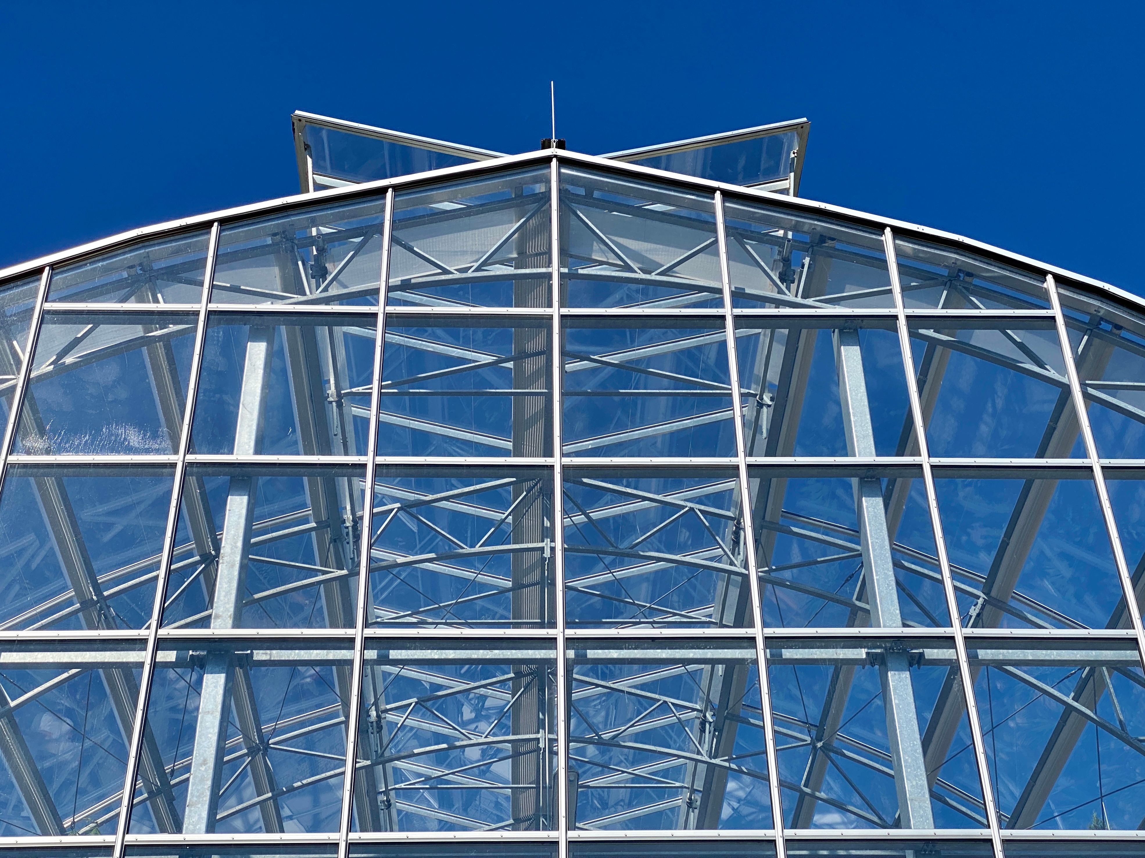 Low-Angle Shot of a Glass Building · Free Stock Photo