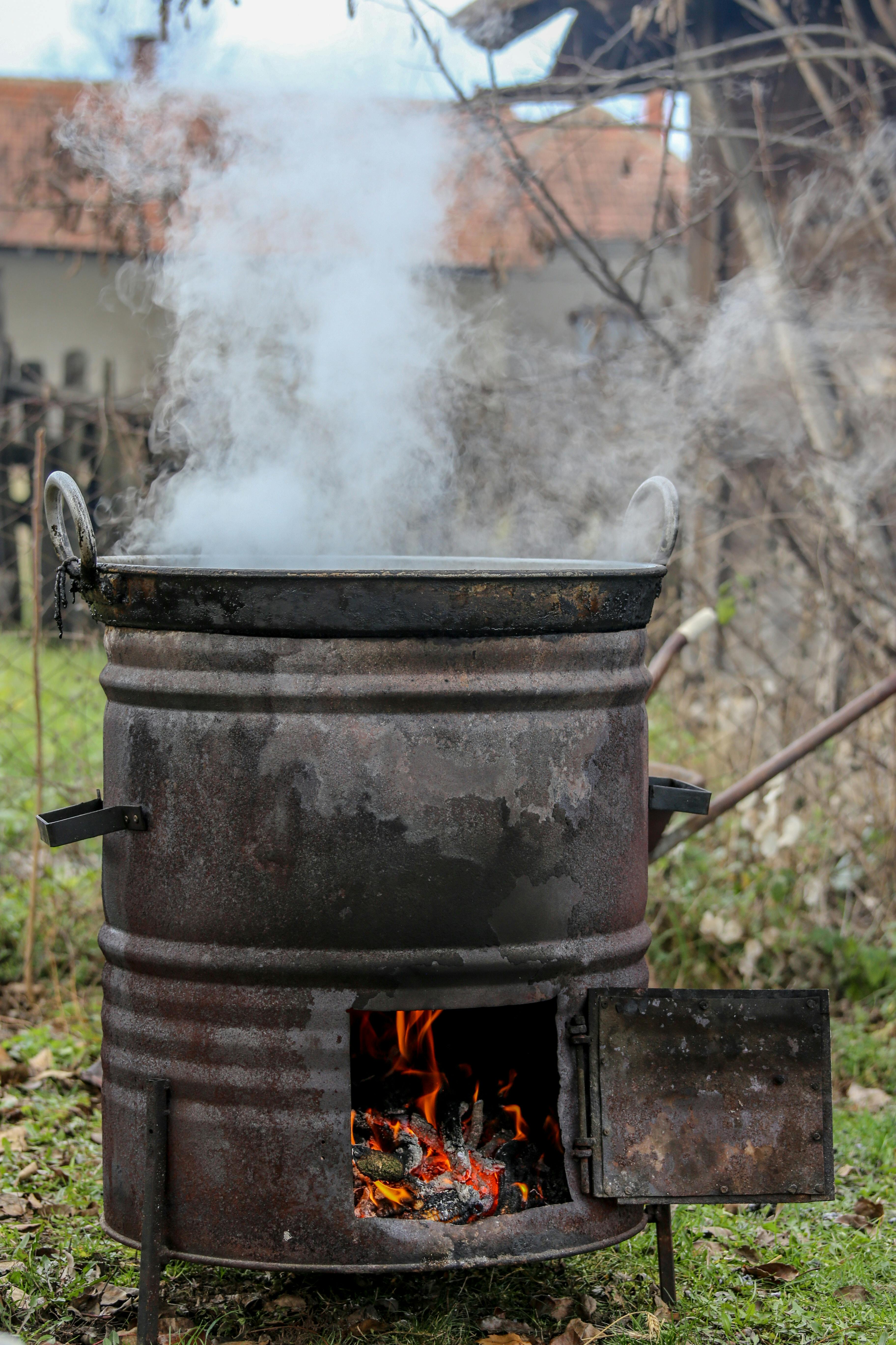 Steaming Wood Stove · Free Stock Photo