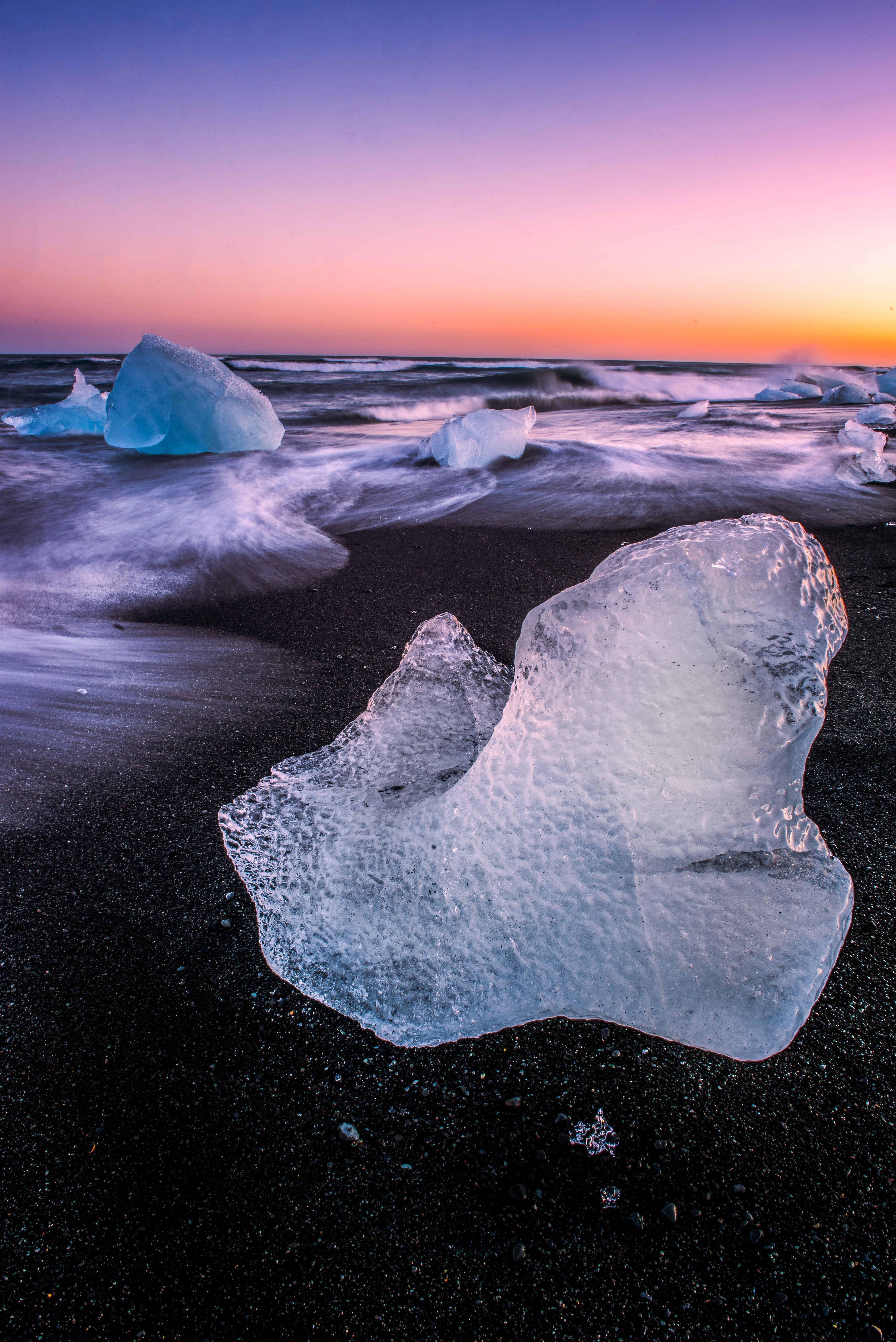 Close Up Photo of Ice Stone on the Ground · Free Stock Photo