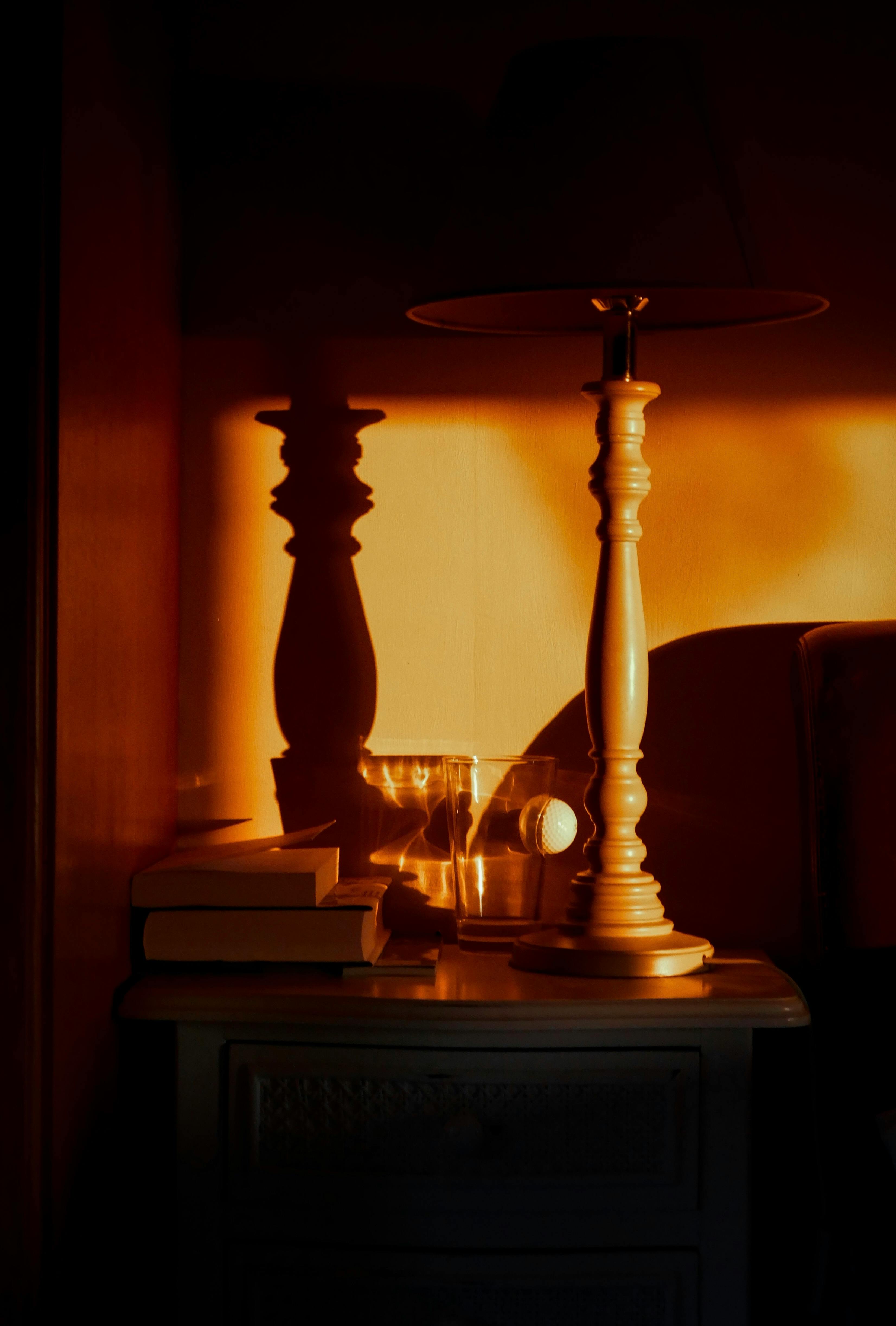 Table Lamp with Shadow Photo · Free Stock Photo
