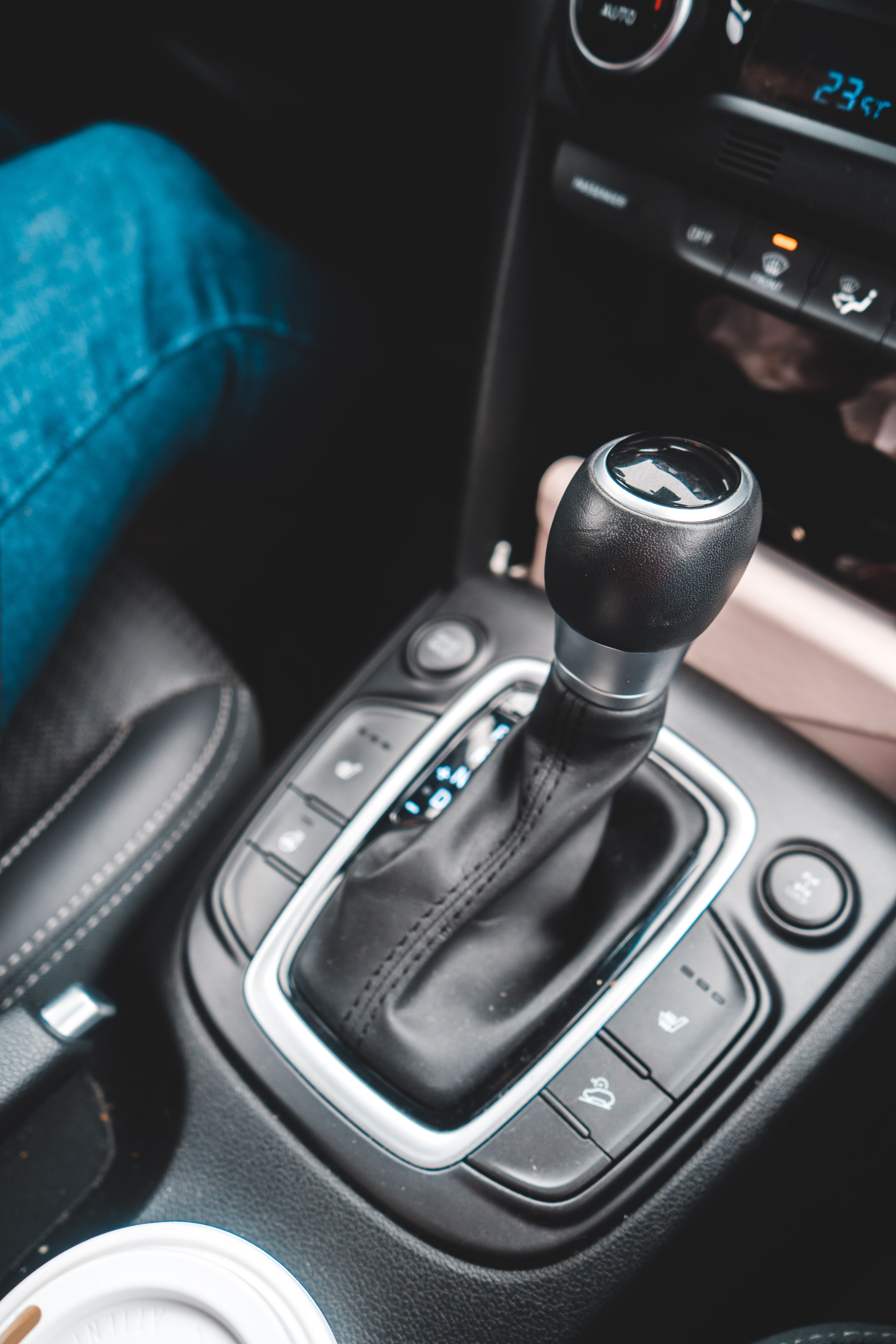 Black Car Gear Shift Lever in Close Up Shot · Free Stock Photo