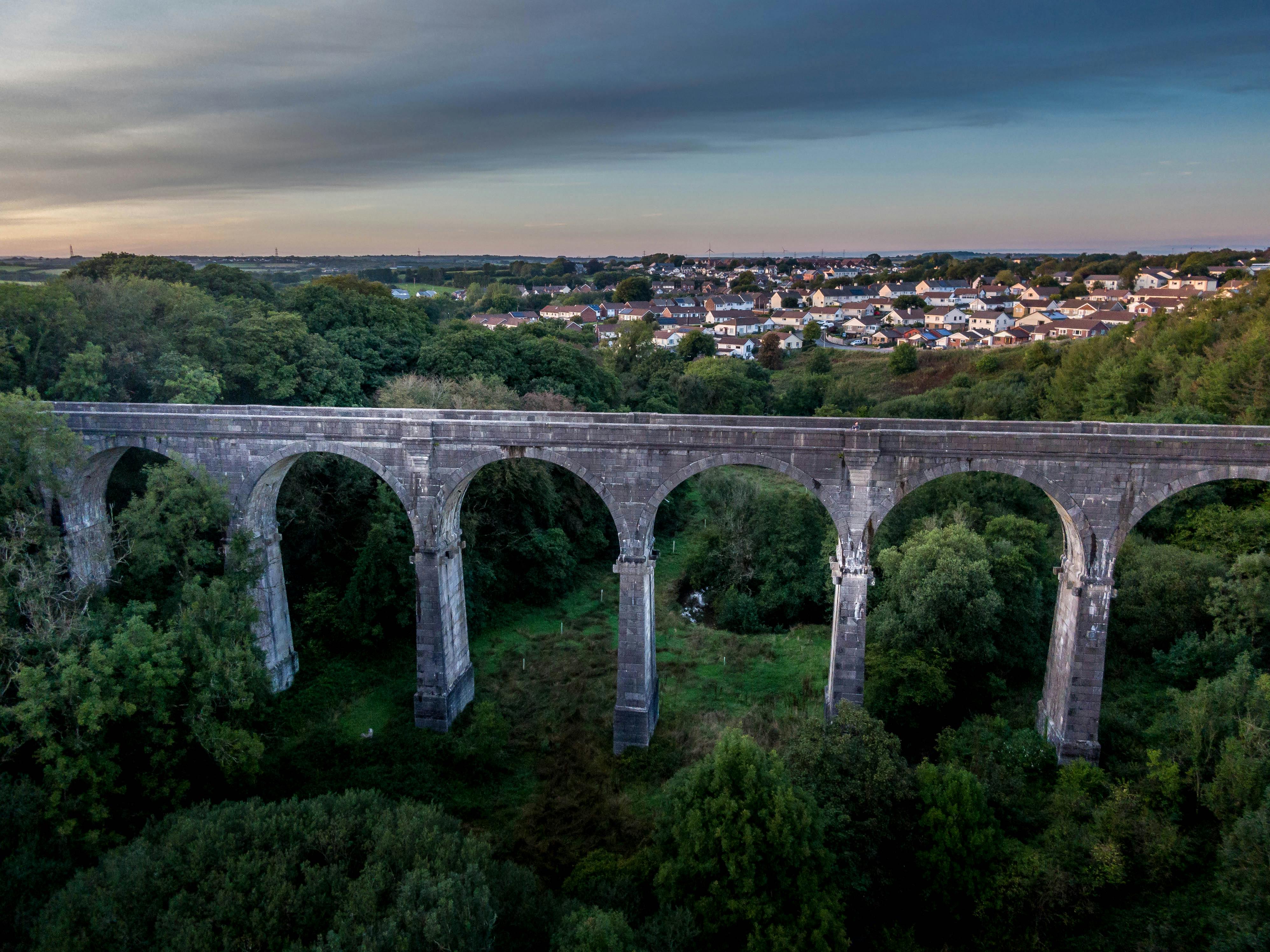 Drone Photography of a Viaduct · Free Stock Photo