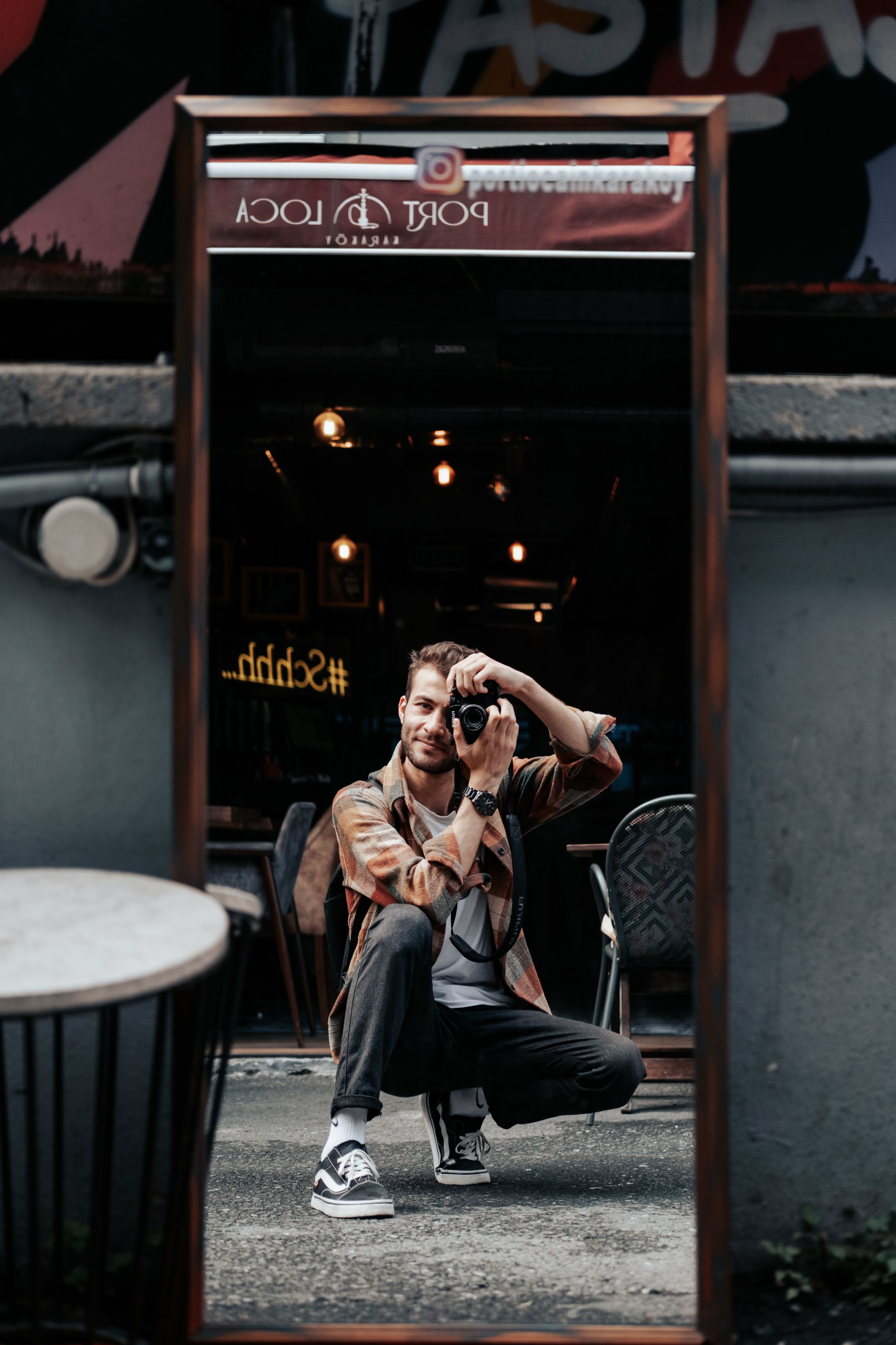 Man Taking Picture in Mirror · Free Stock Photo