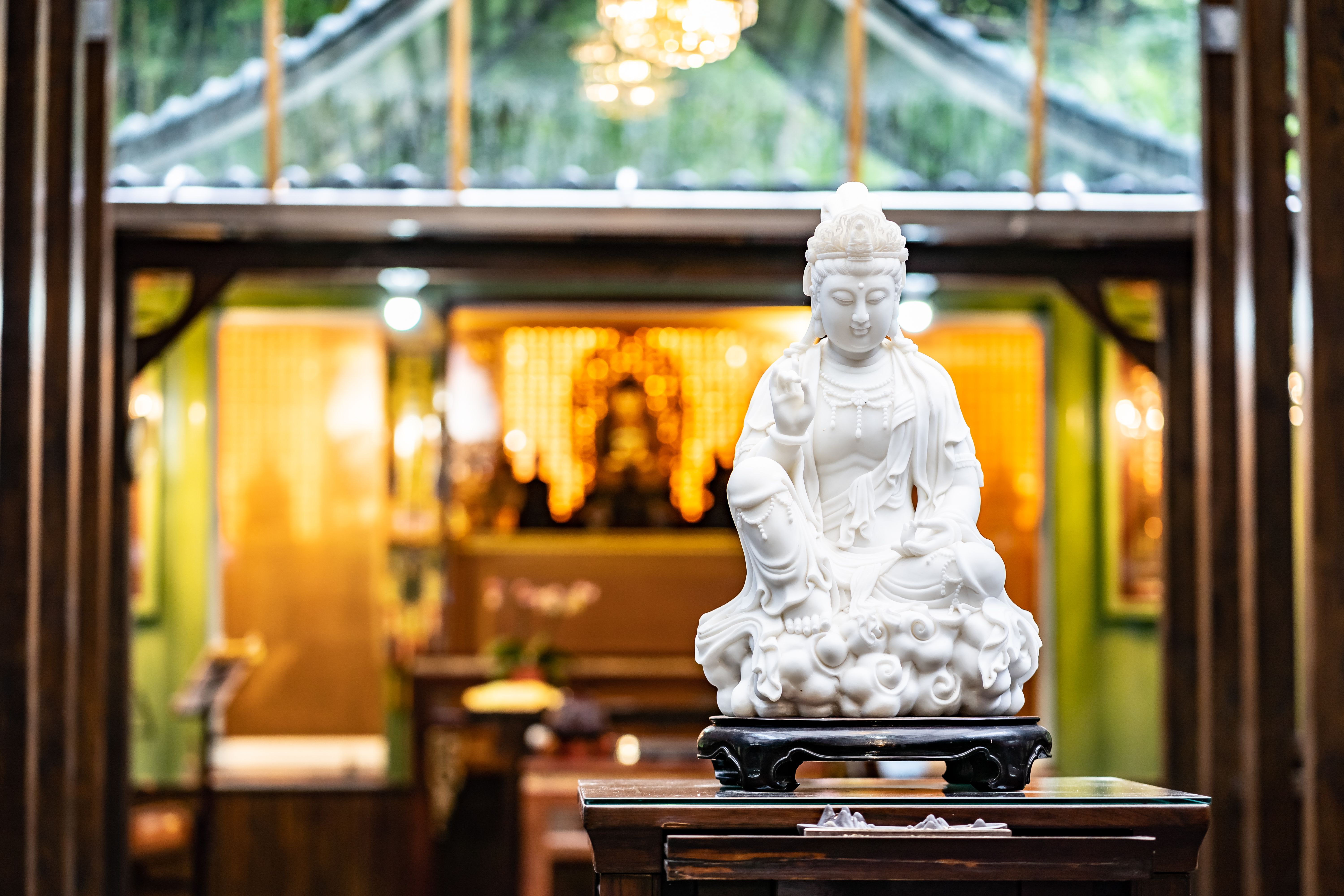White Female Buddha Statue · Free Stock Photo