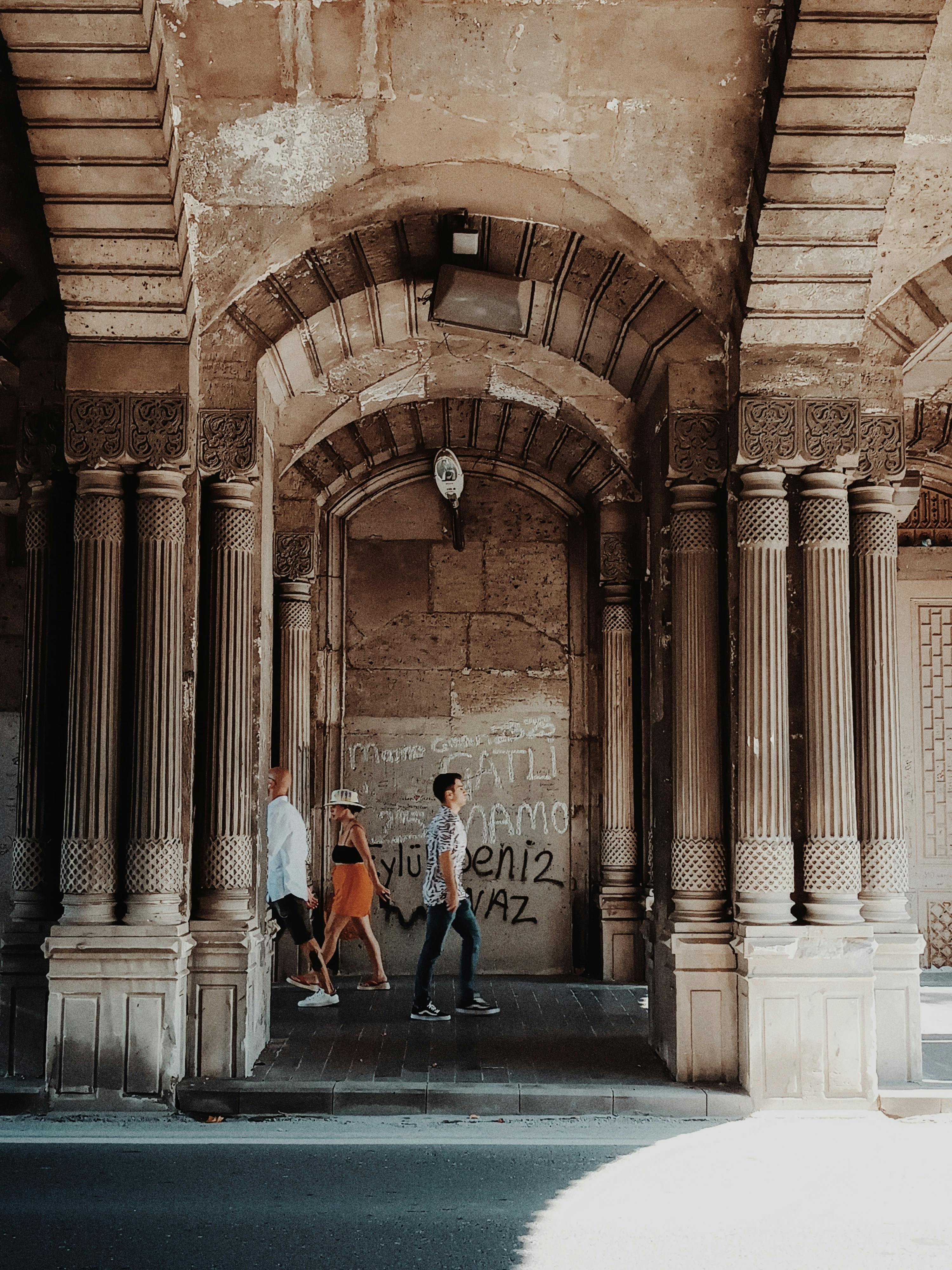 Swing in Arched Walkway · Free Stock Photo