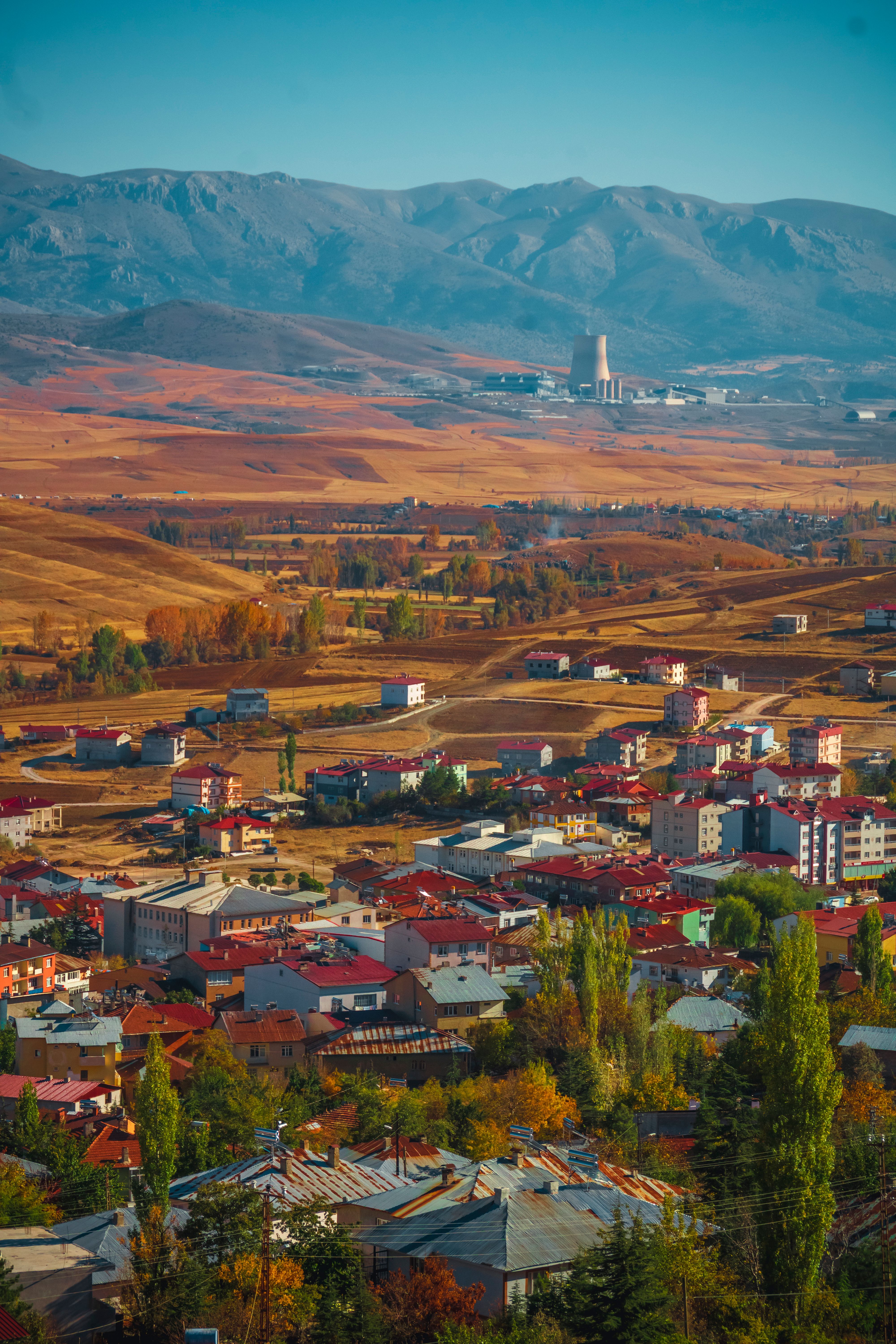 Aerial View of a Town · Free Stock Photo