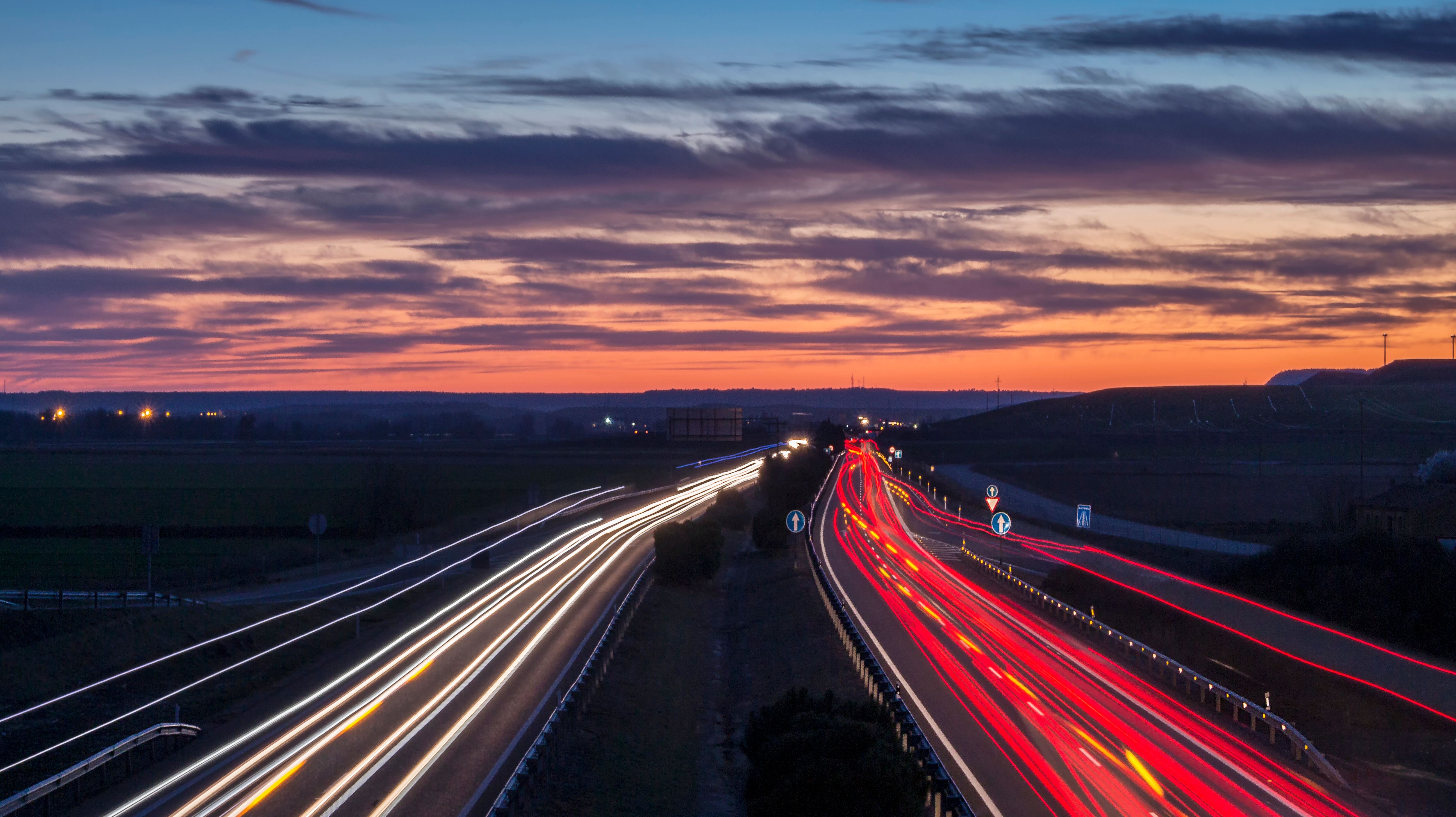 Time Lapse Photography of Cars on the Road during Sunset · Free Stock Photo