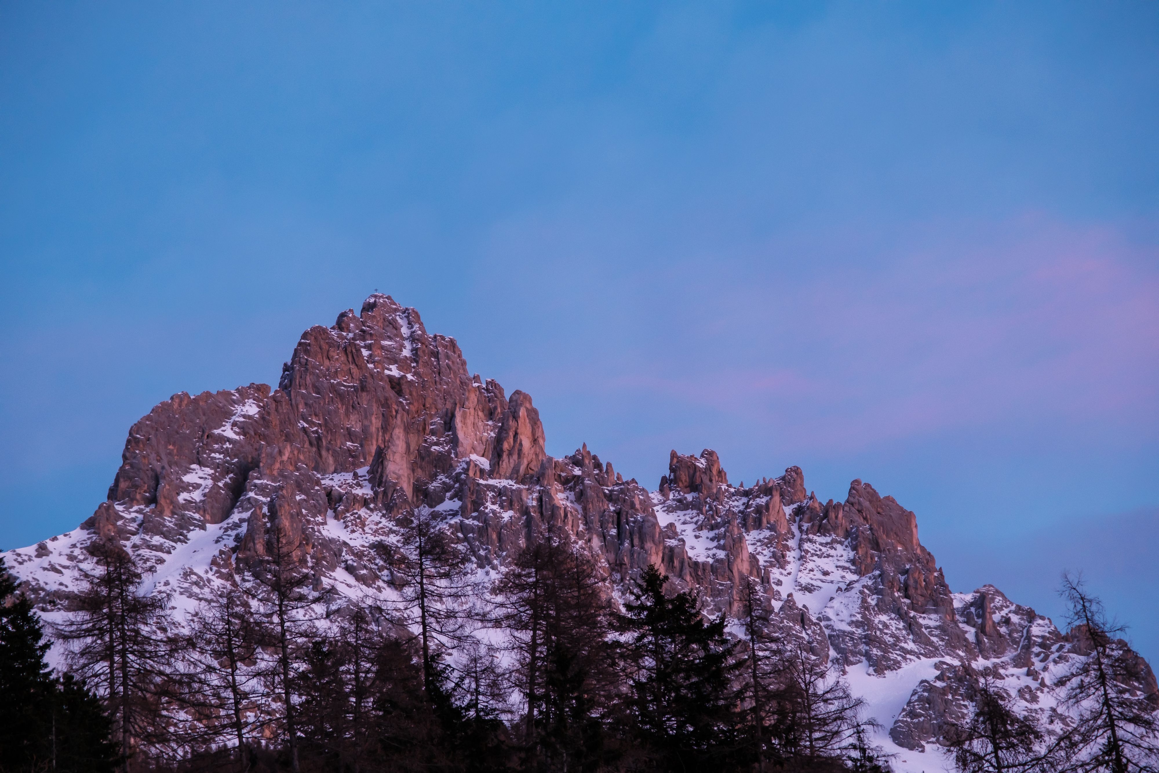 Low-Angle Shot of a Mountain · Free Stock Photo