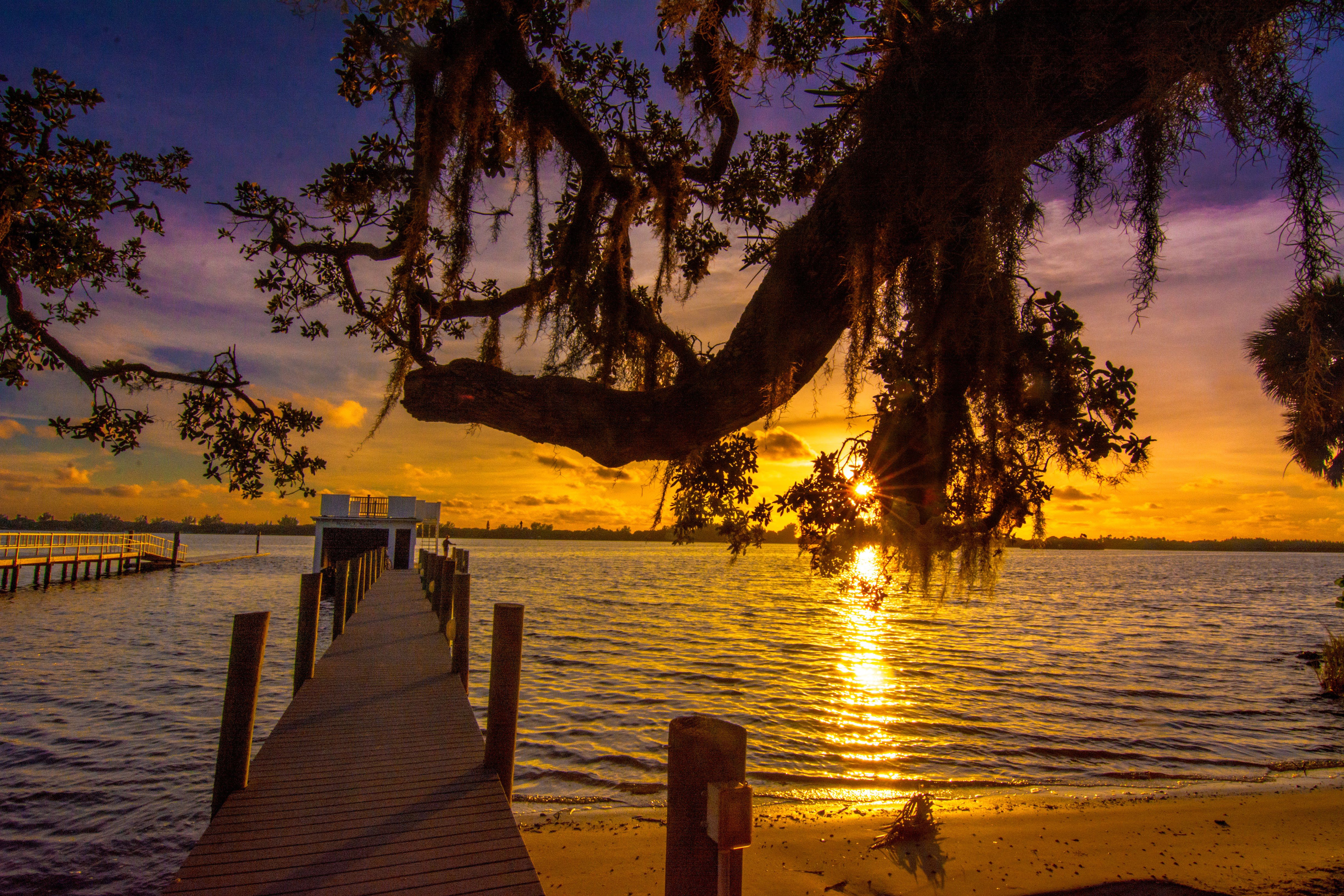 Free stock photo of Sunset at beach