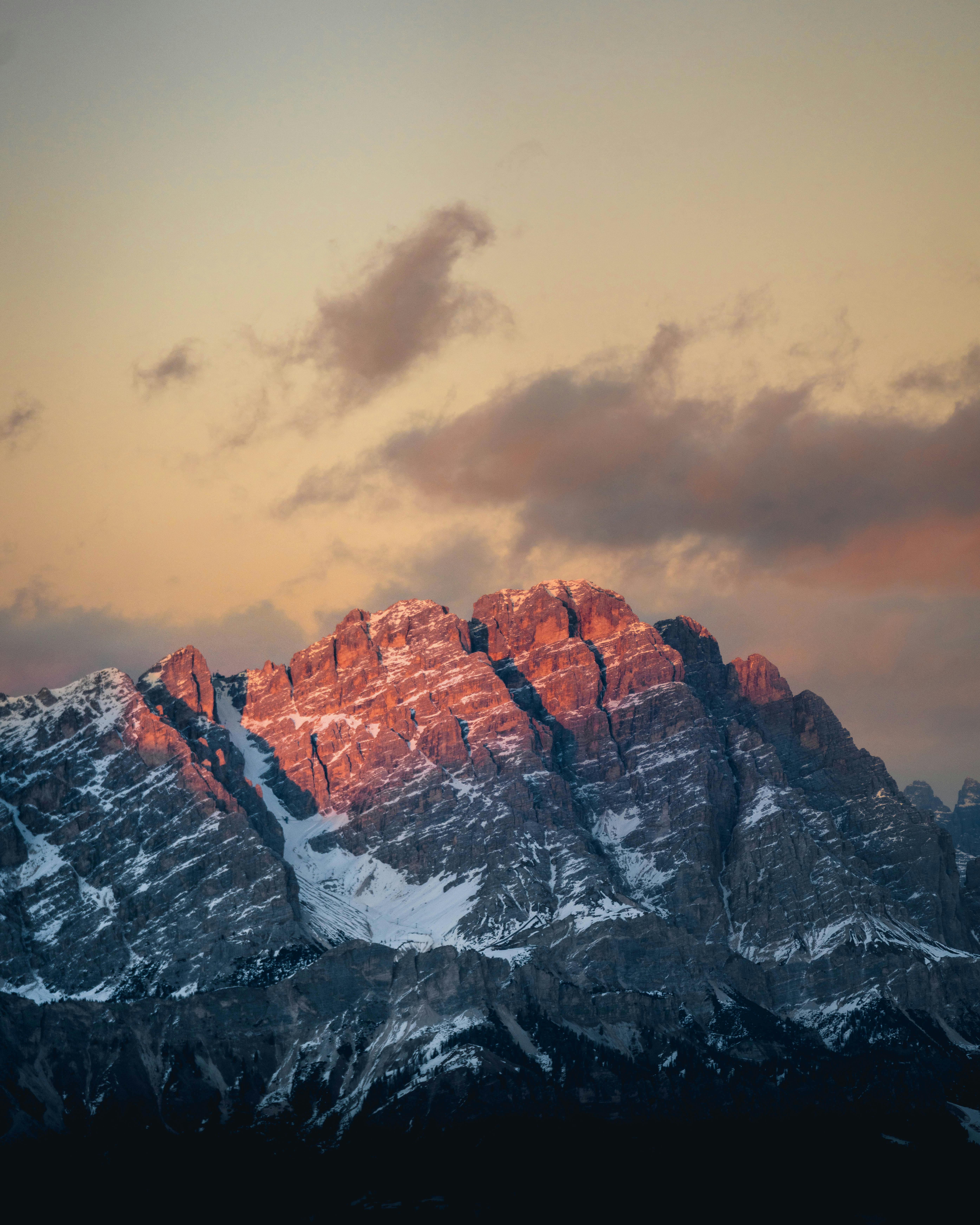 Purple Sky over Mountains · Free Stock Photo