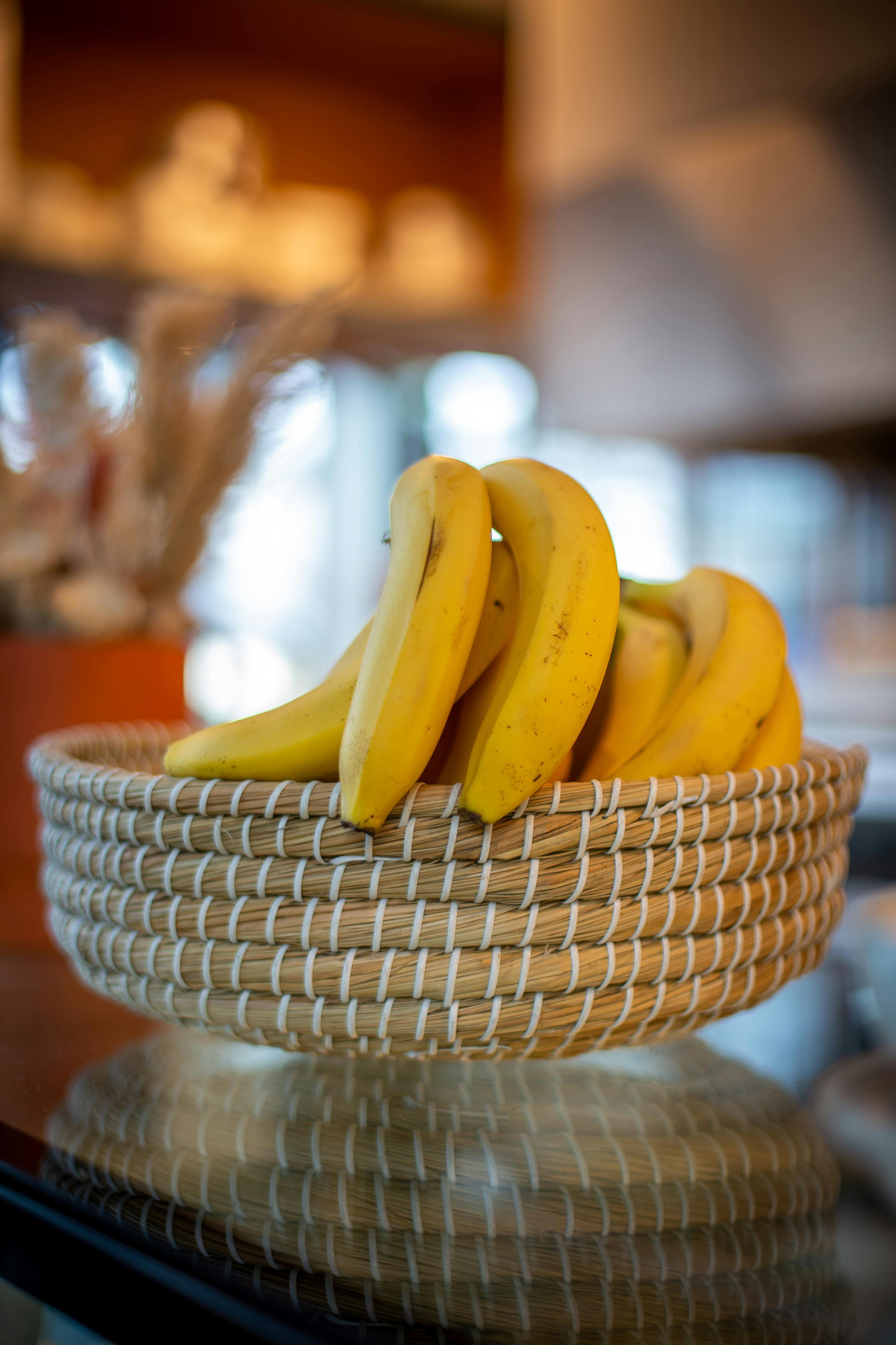 Bananas in a Basket · Free Stock Photo