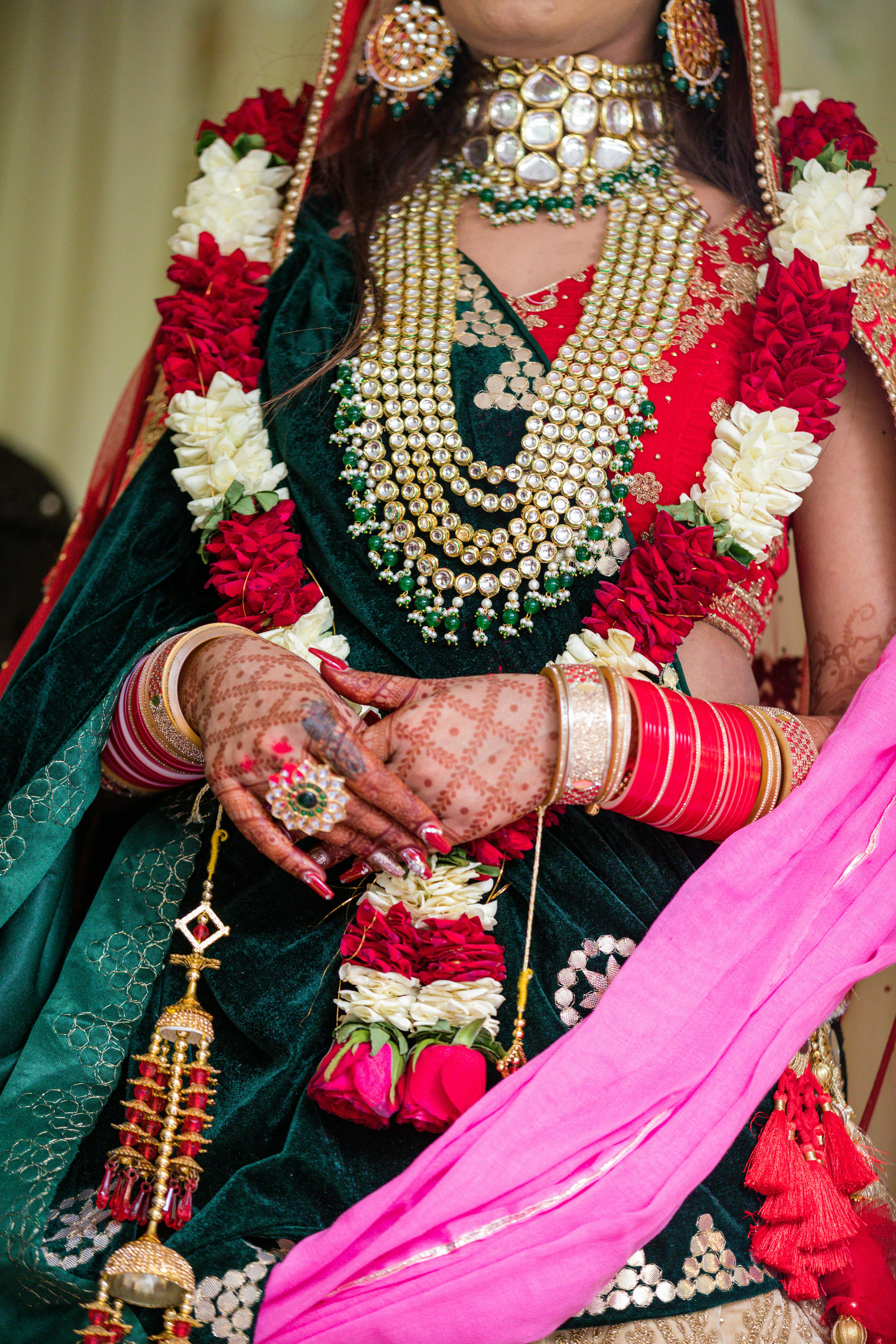 A Person in Traditional Clothing Wearing Mala · Free Stock Photo