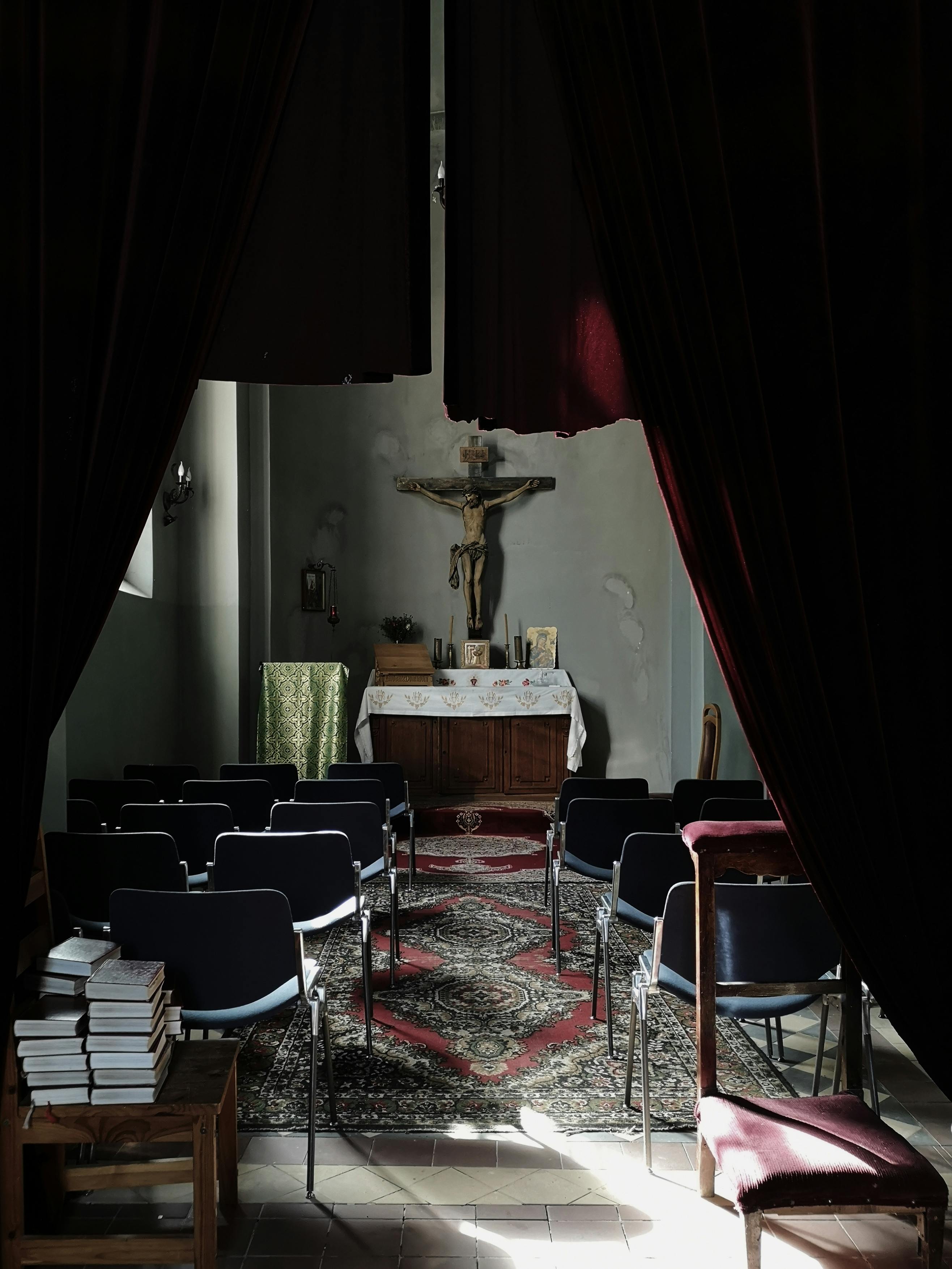 Interior of a Small Church · Free Stock Photo