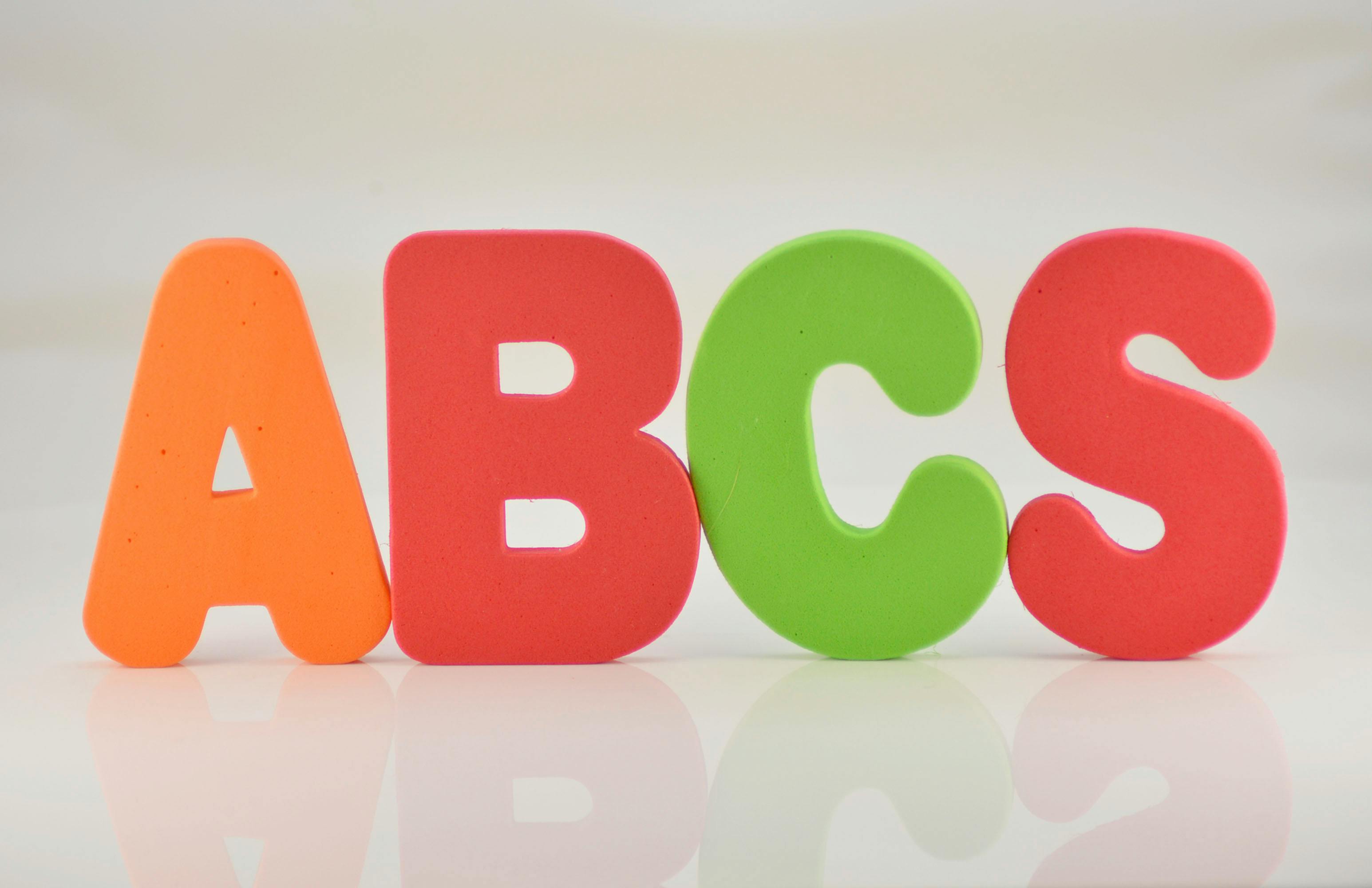 Free stock photo of abc, abcs, alphabet