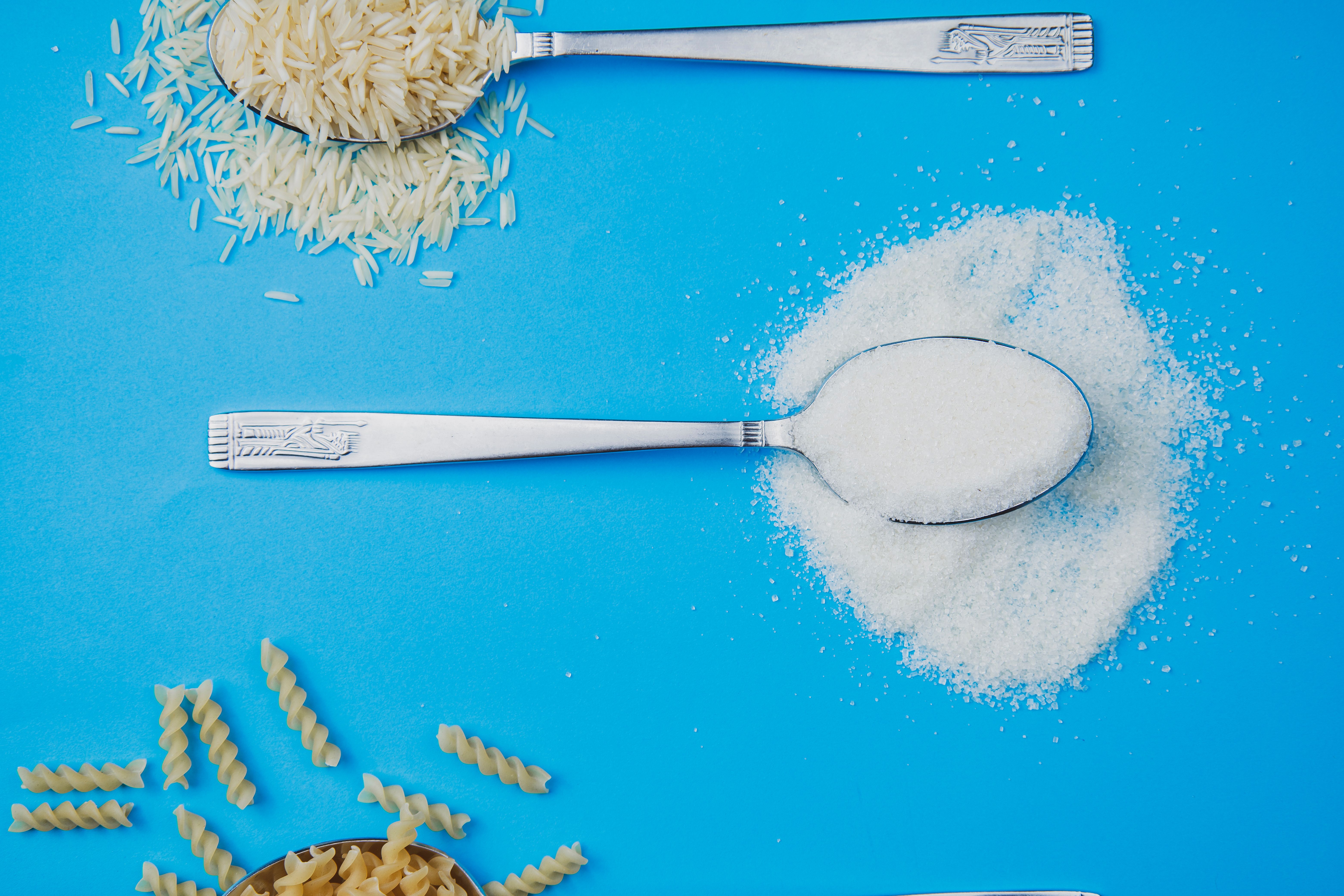Top View of White Salt on a Spoon · Free Stock Photo